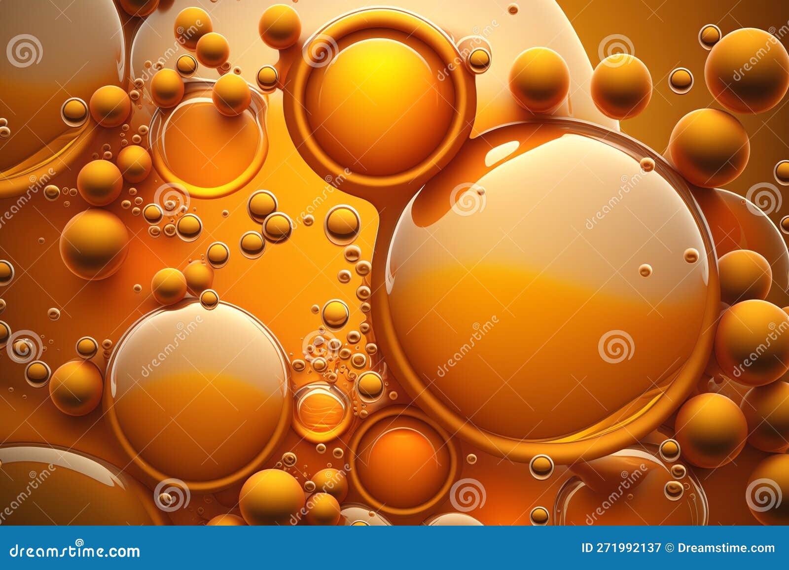 Orange Bubbles Background. Color Bubbles. Bubble Background. Generative ...