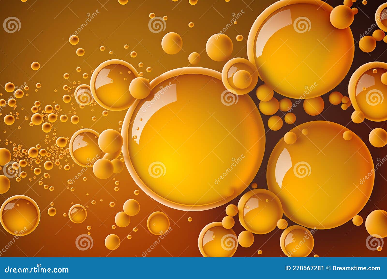 Orange Bubbles Background. Color Bubbles. Bubble Background. Generative ...