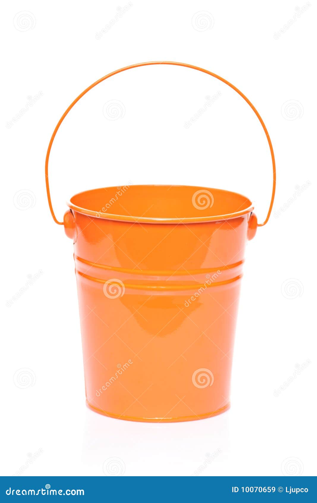 Orange bucket stock image. Image of steel, container - 10070659