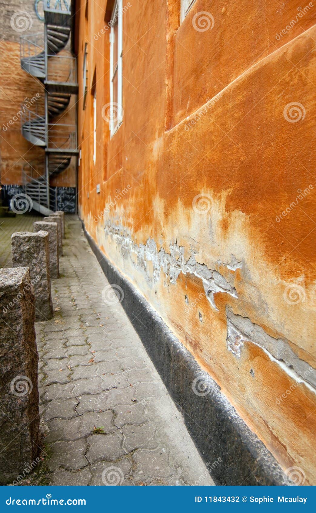 Orange building stock photo. Image of aarhus, orange - 11843432