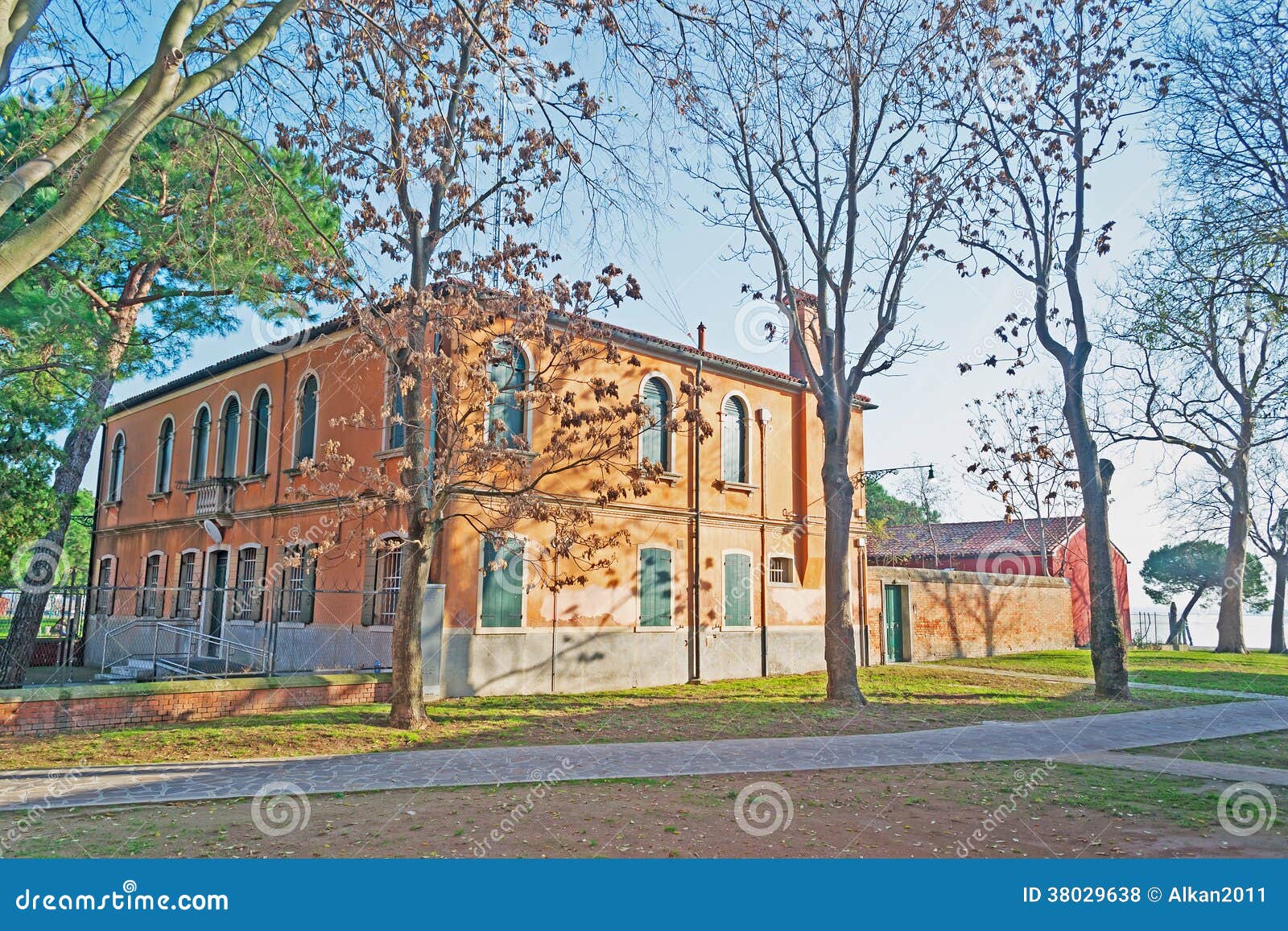 Orange building stock photo. Image of picturesque, artistic - 38029638