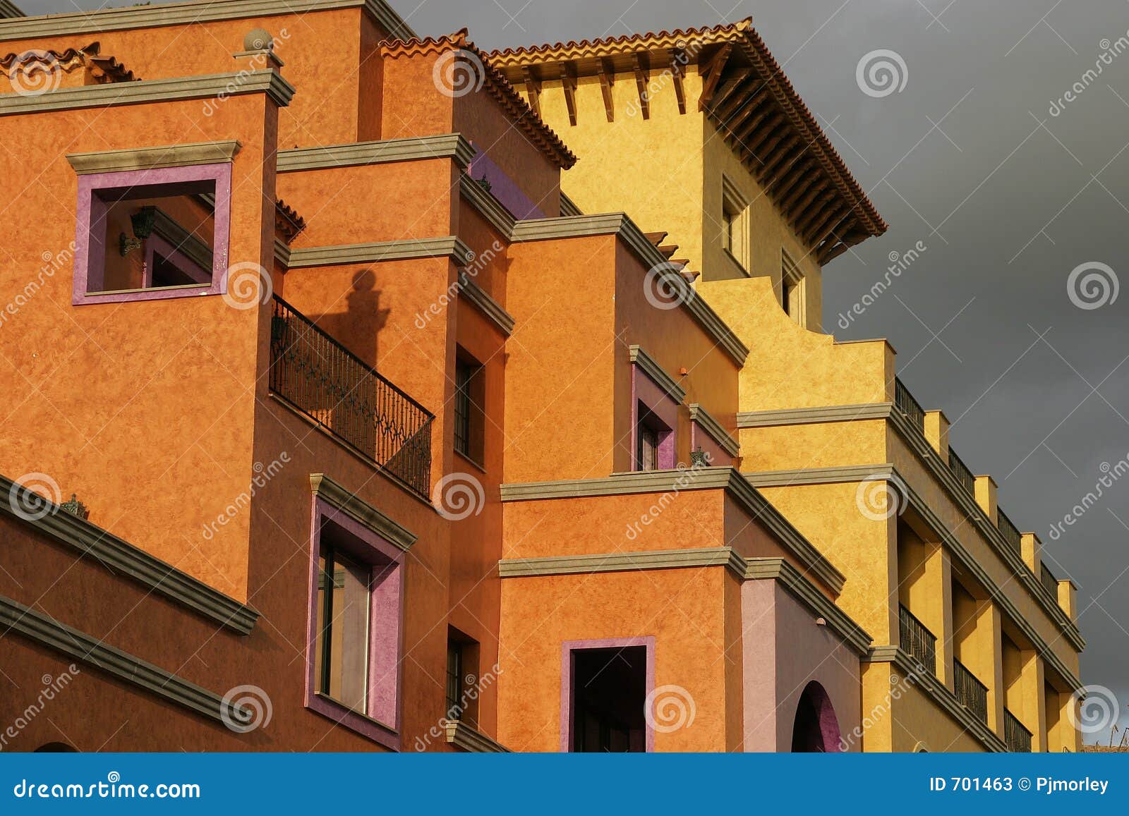 Orange Building stock image. Image of house, spain, architecture - 701463
