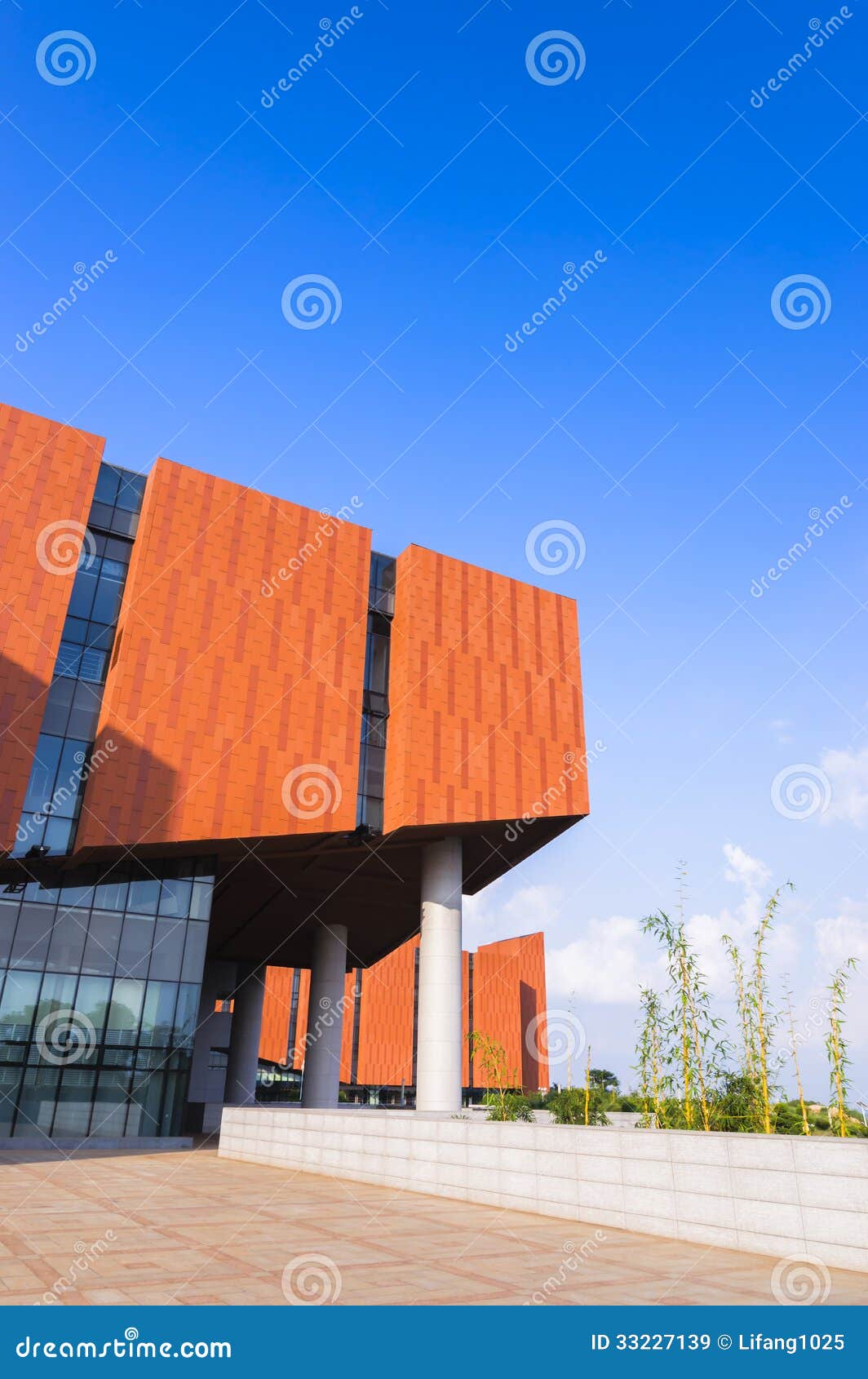 Orange building stock image. Image of city, water, architecture - 33227139