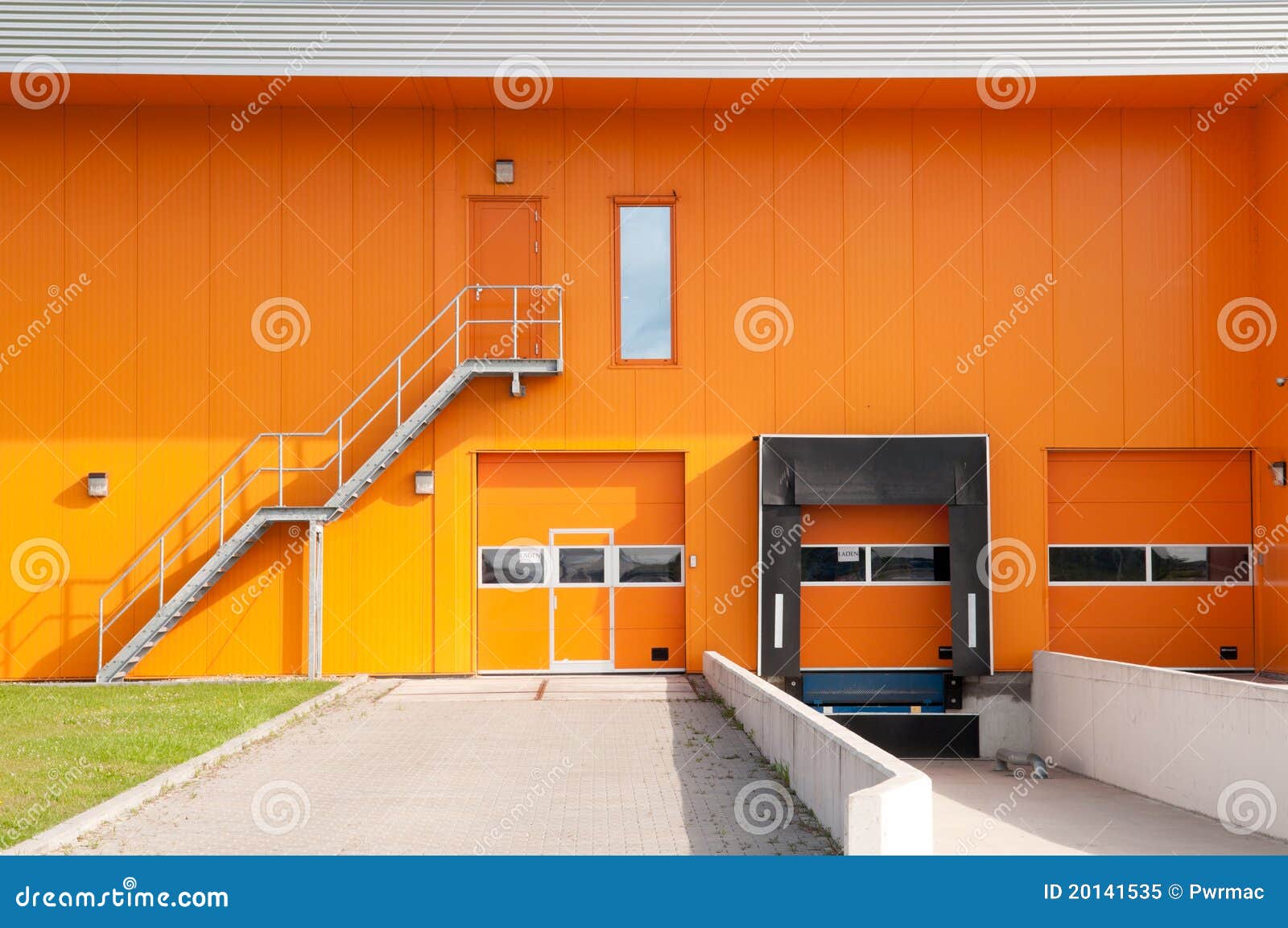 Orange Building With Balcony Royalty-Free Stock Photography ...