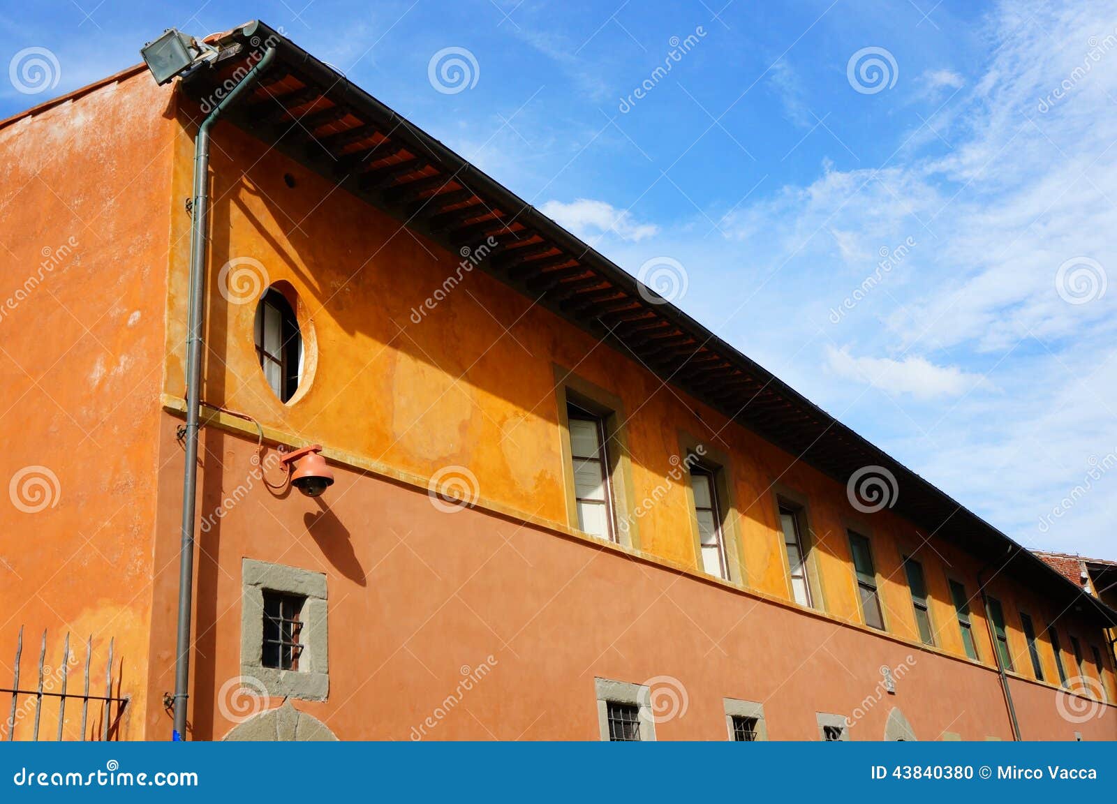 Orange building stock photo. Image of exterior, architecture - 43840380