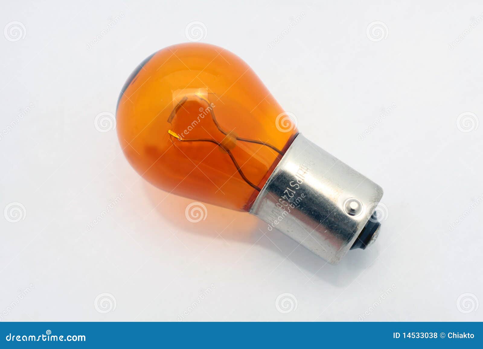 Orange bulb for car stock photo. Image of bulb, signal - 14533038