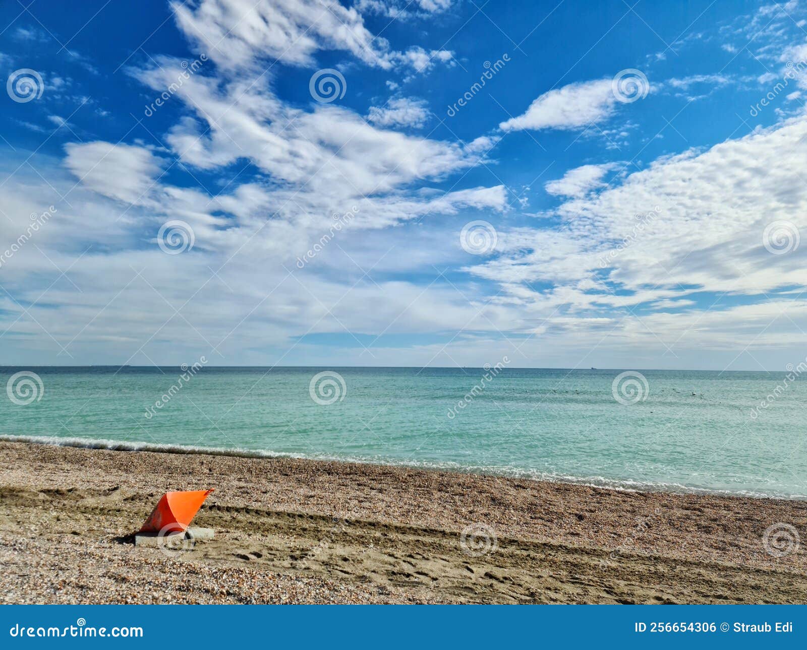 Orange Buoy Float on the Beach Stock Photo - Image of beach, float ...