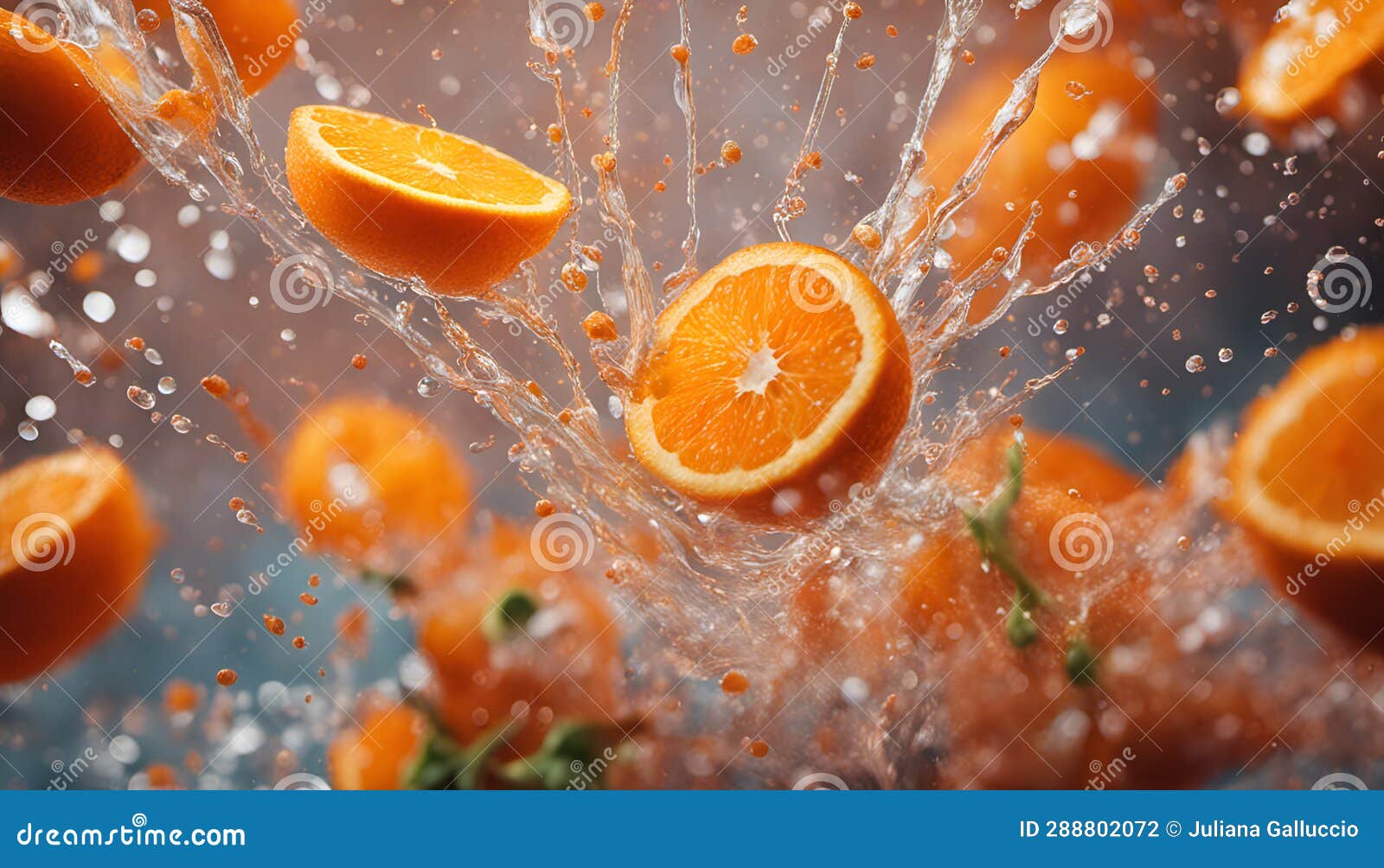 Orange Bursting Fruit Eruption Stock Photo - Image of bounty, nature ...