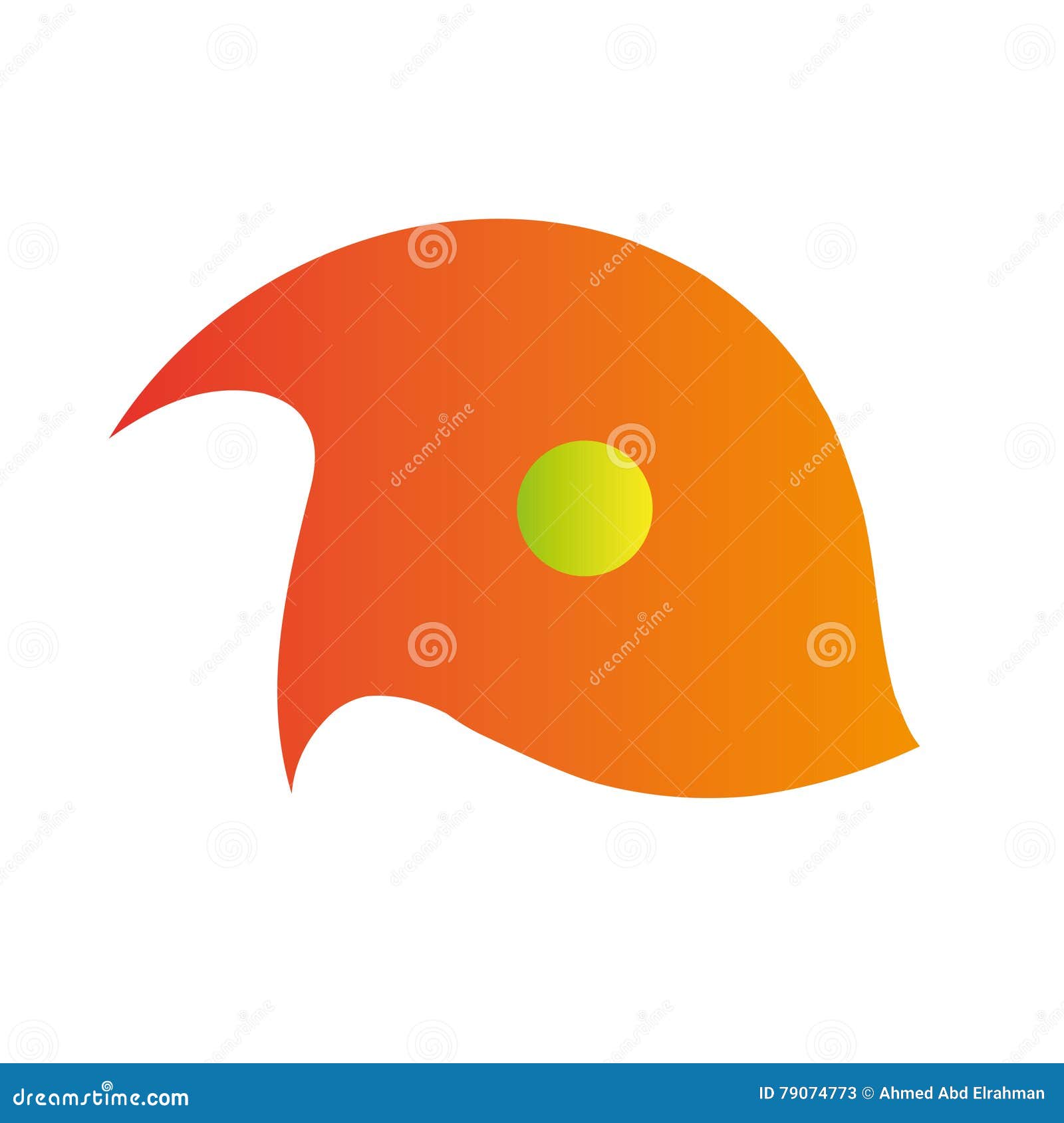 Orange business icon stock illustration. Illustration of modern - 79074773