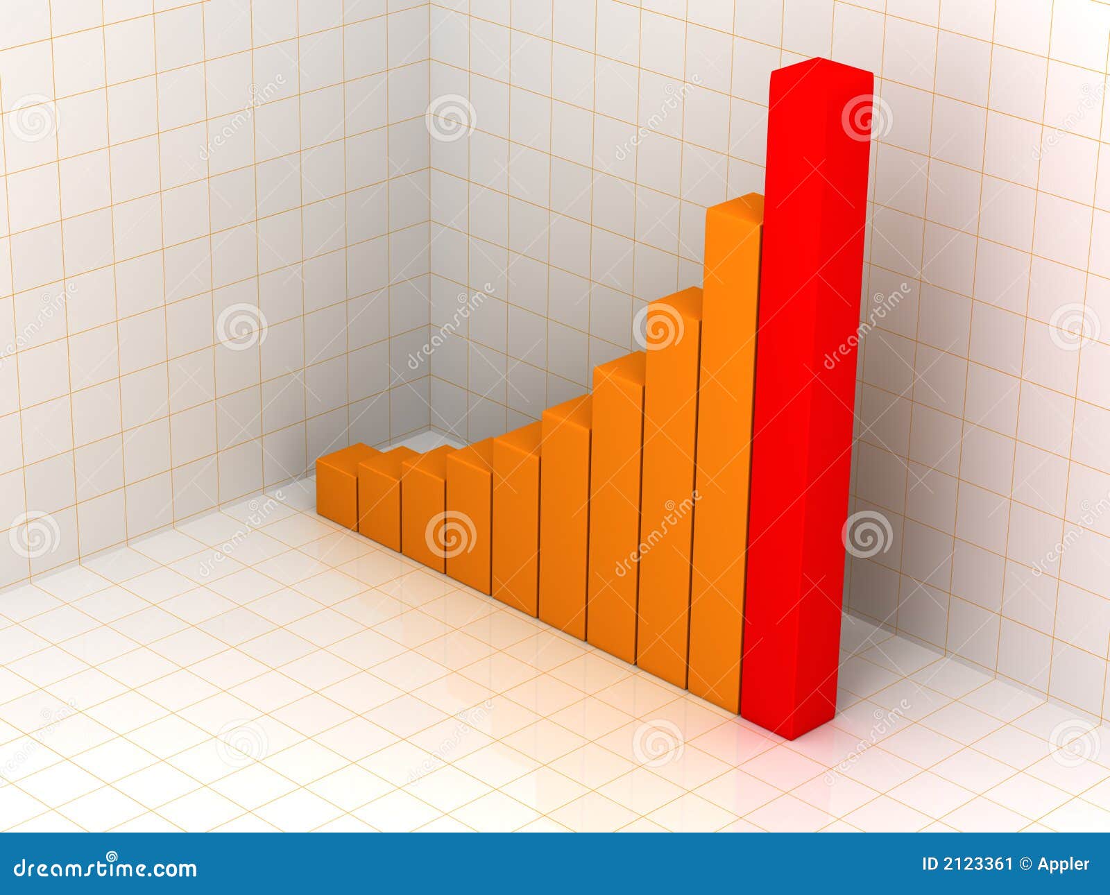 Orange business statistics stock illustration. Illustration of ...