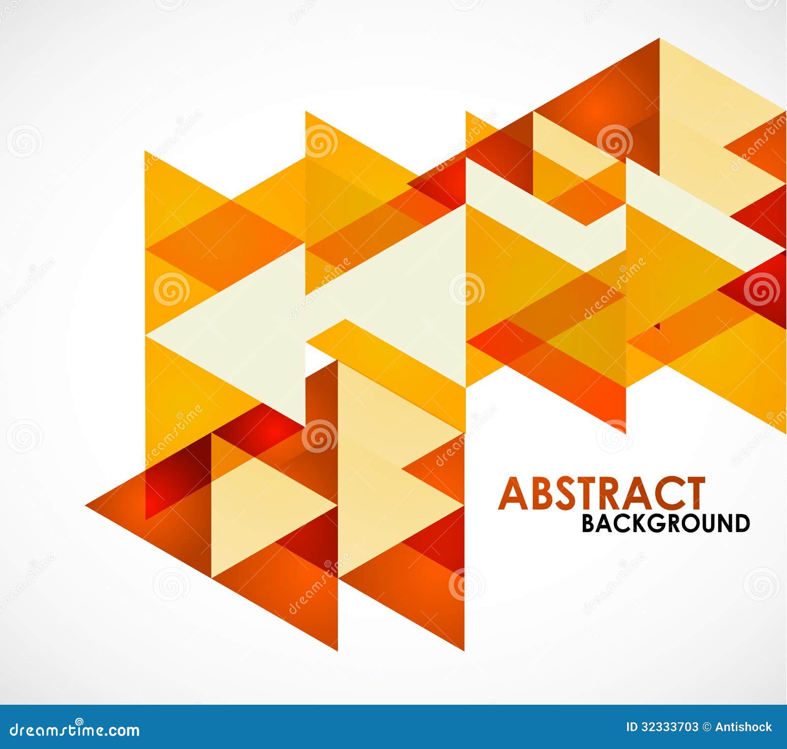 Orange business triangles stock vector. Illustration of creative - 32333703