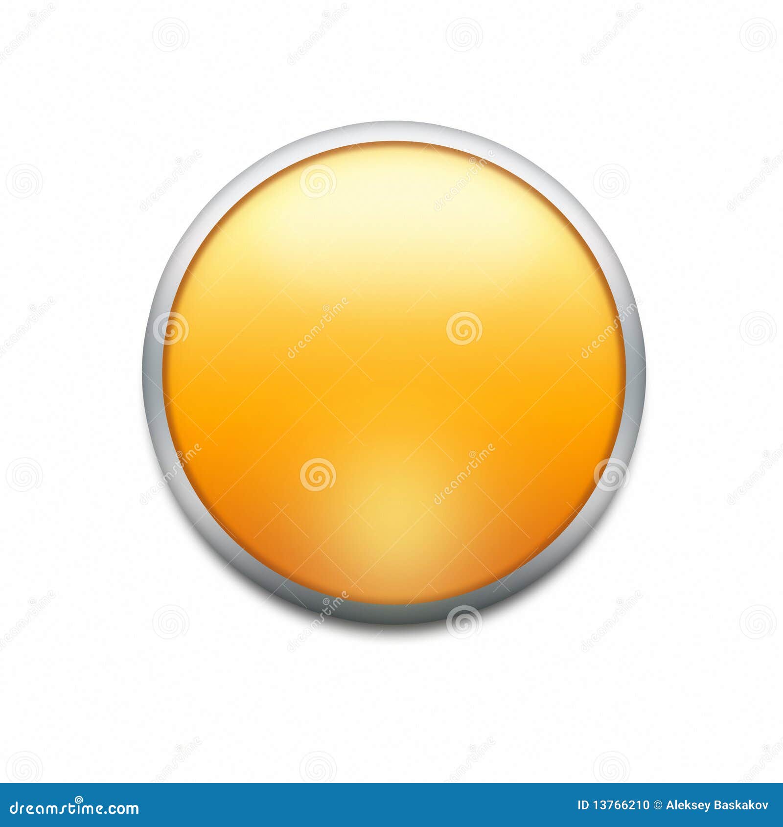Orange button stock illustration. Illustration of bandelet - 13766210