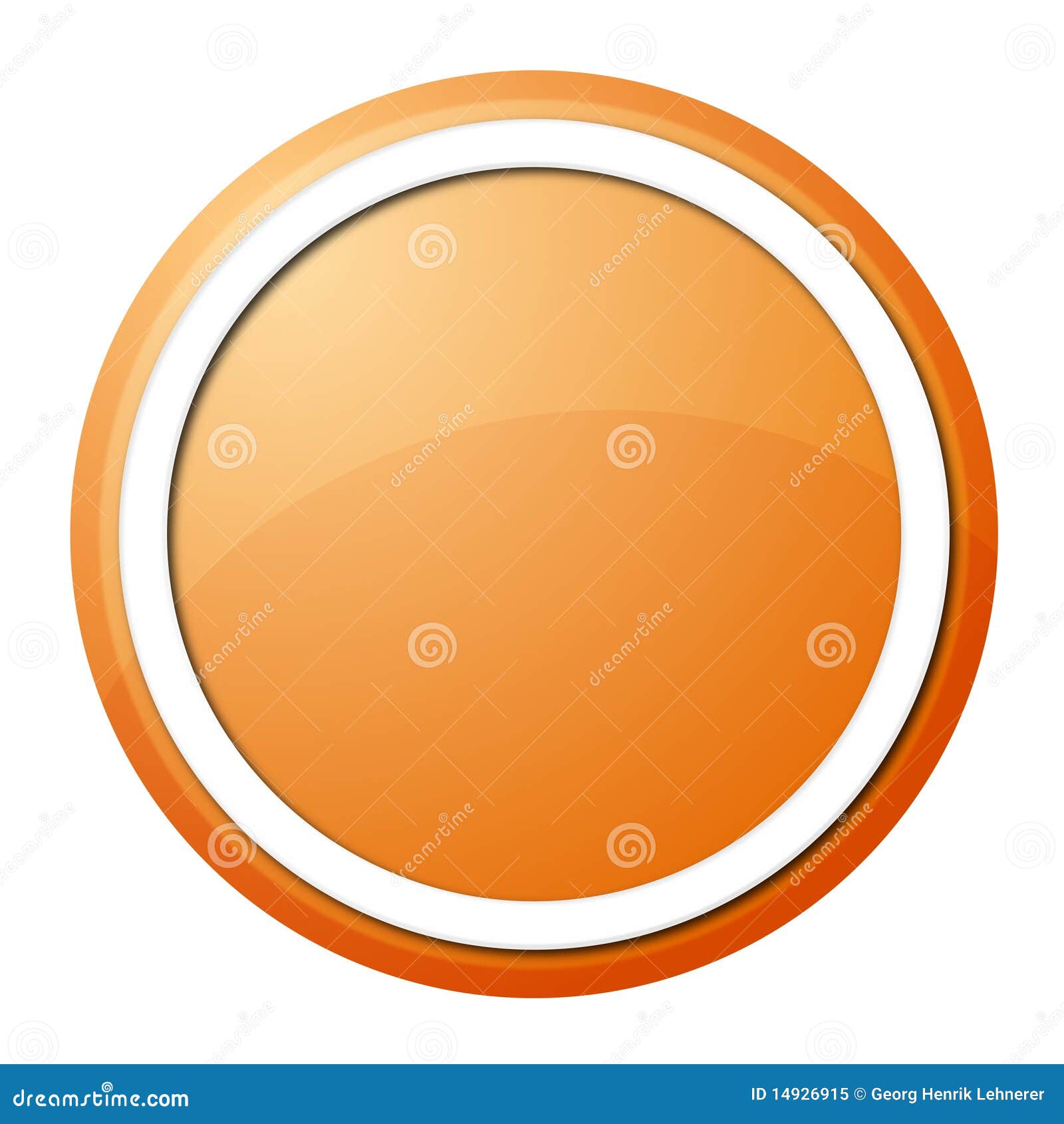 Orange button stock illustration. Illustration of modern - 14926915