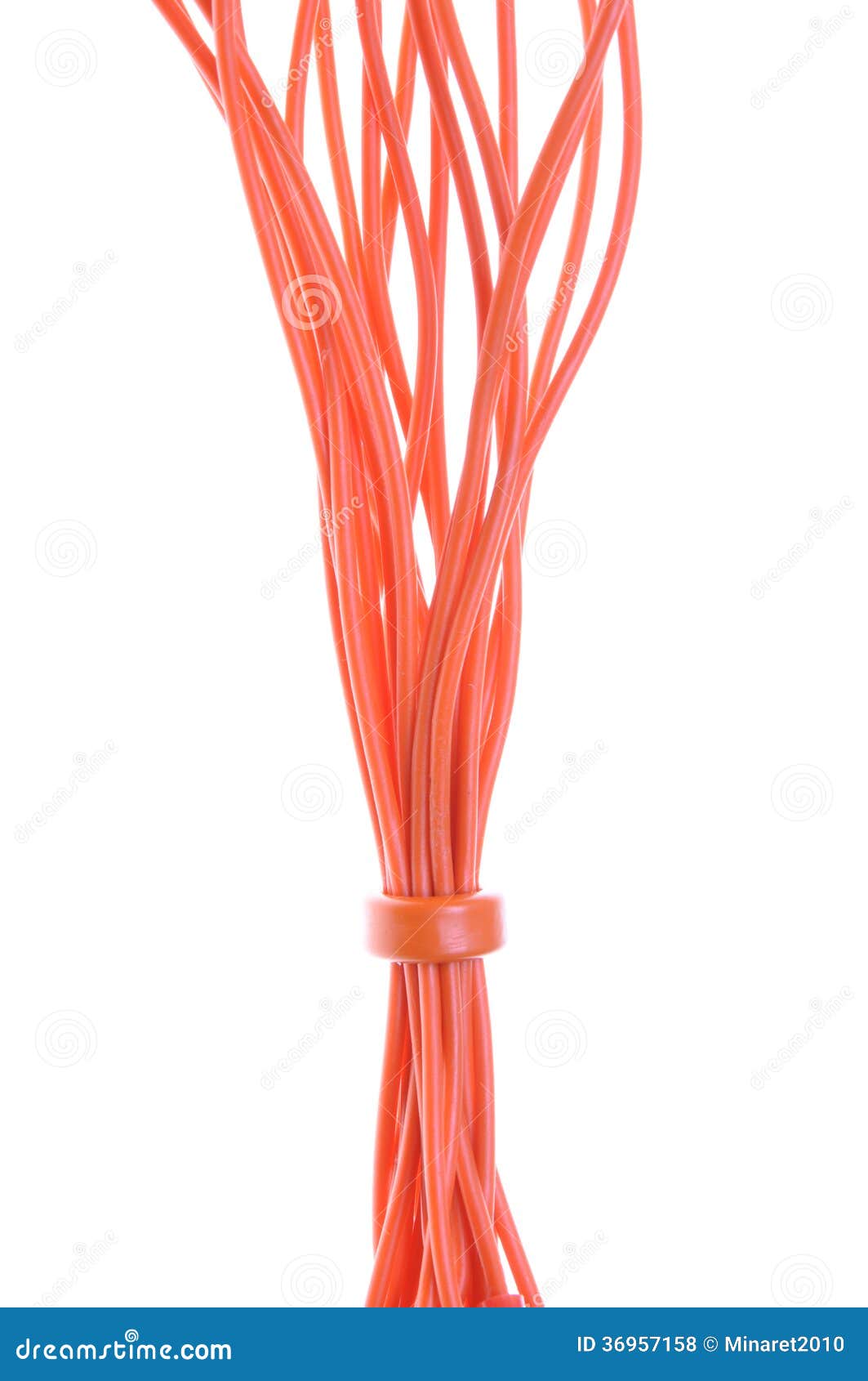Orange cables stock photo. Image of bundle, link, equipment - 36957158