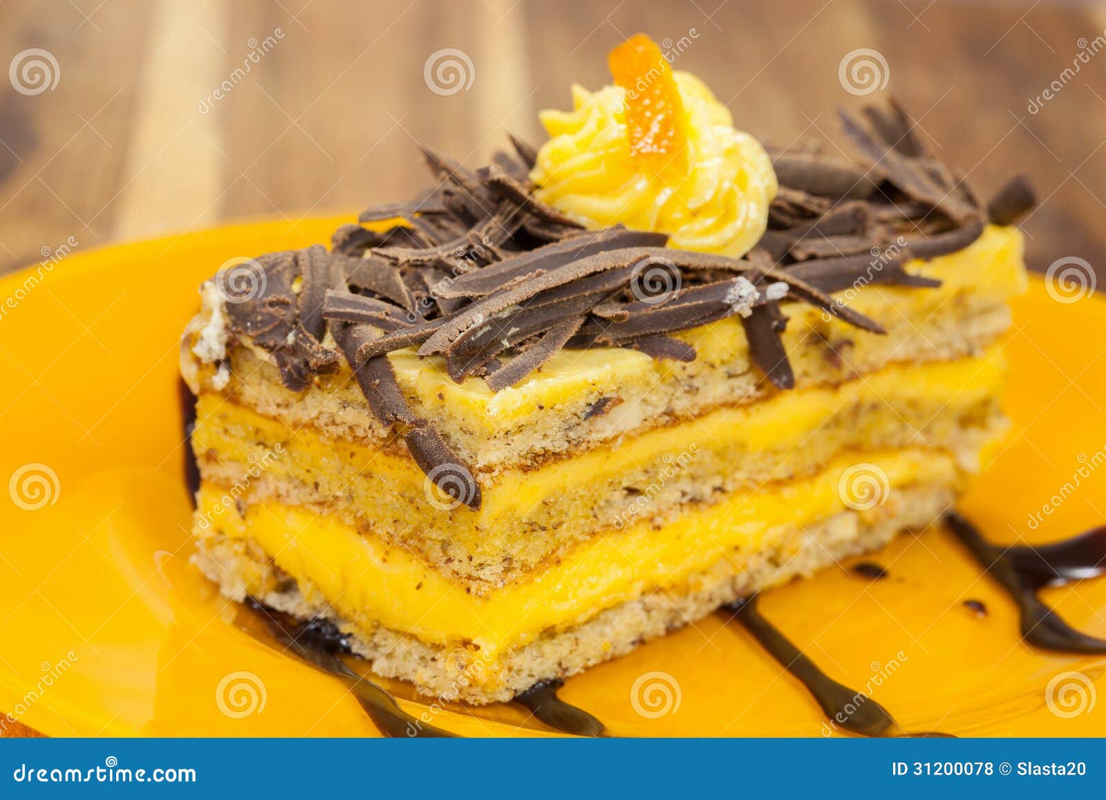 Orange cake stock photo. Image of cake, decorated, bakery - 31200078