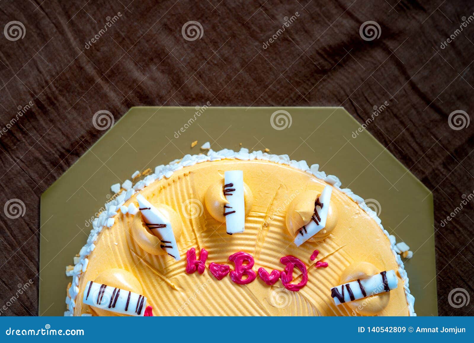 Orange Cake and White Chocolate Stock Image - Image of elegant, cooking ...