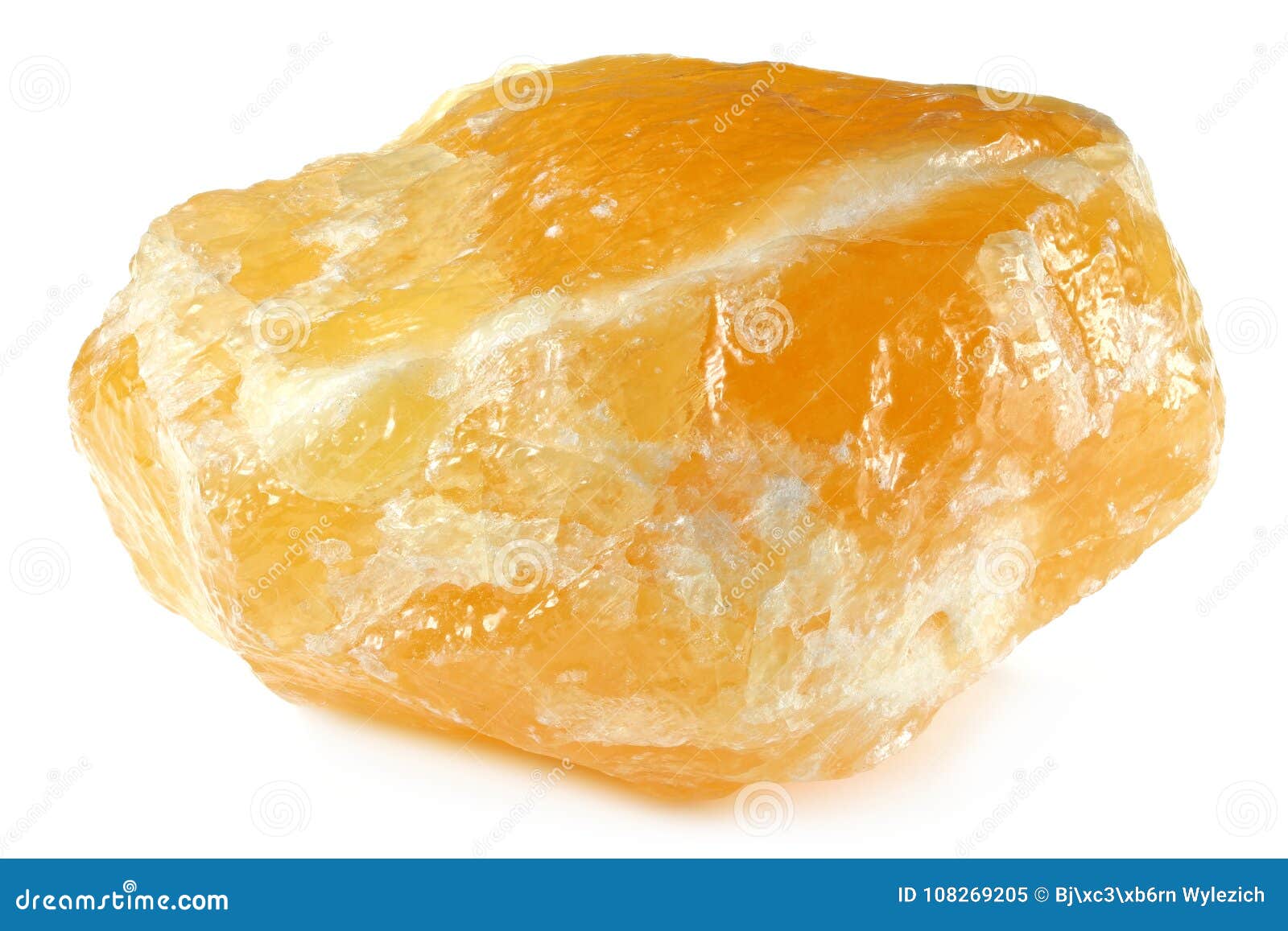 Orange calcite stock image. Image of chunk, esoterism - 108269205