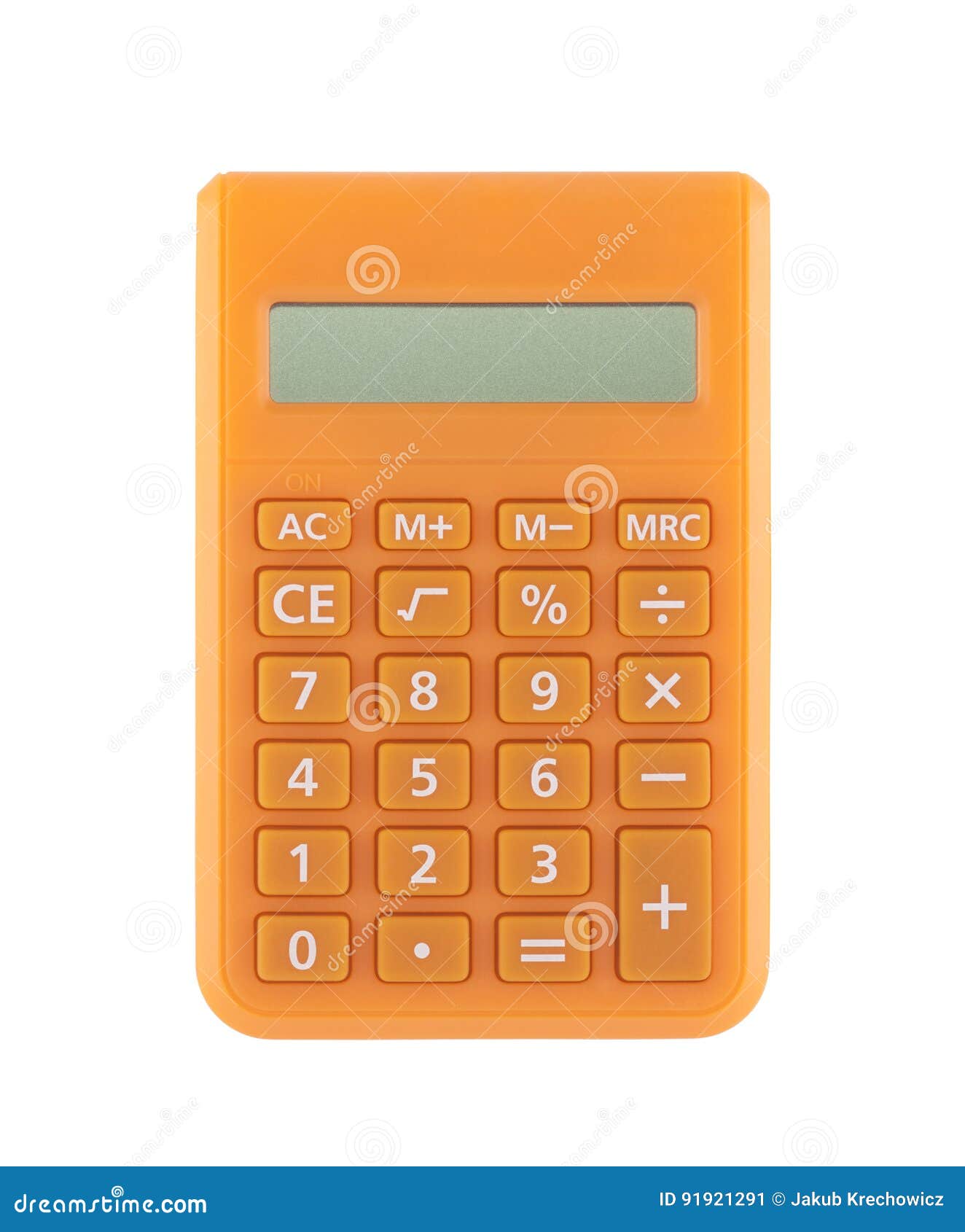 Orange Calculator Isolated on White Stock Image - Image of count ...