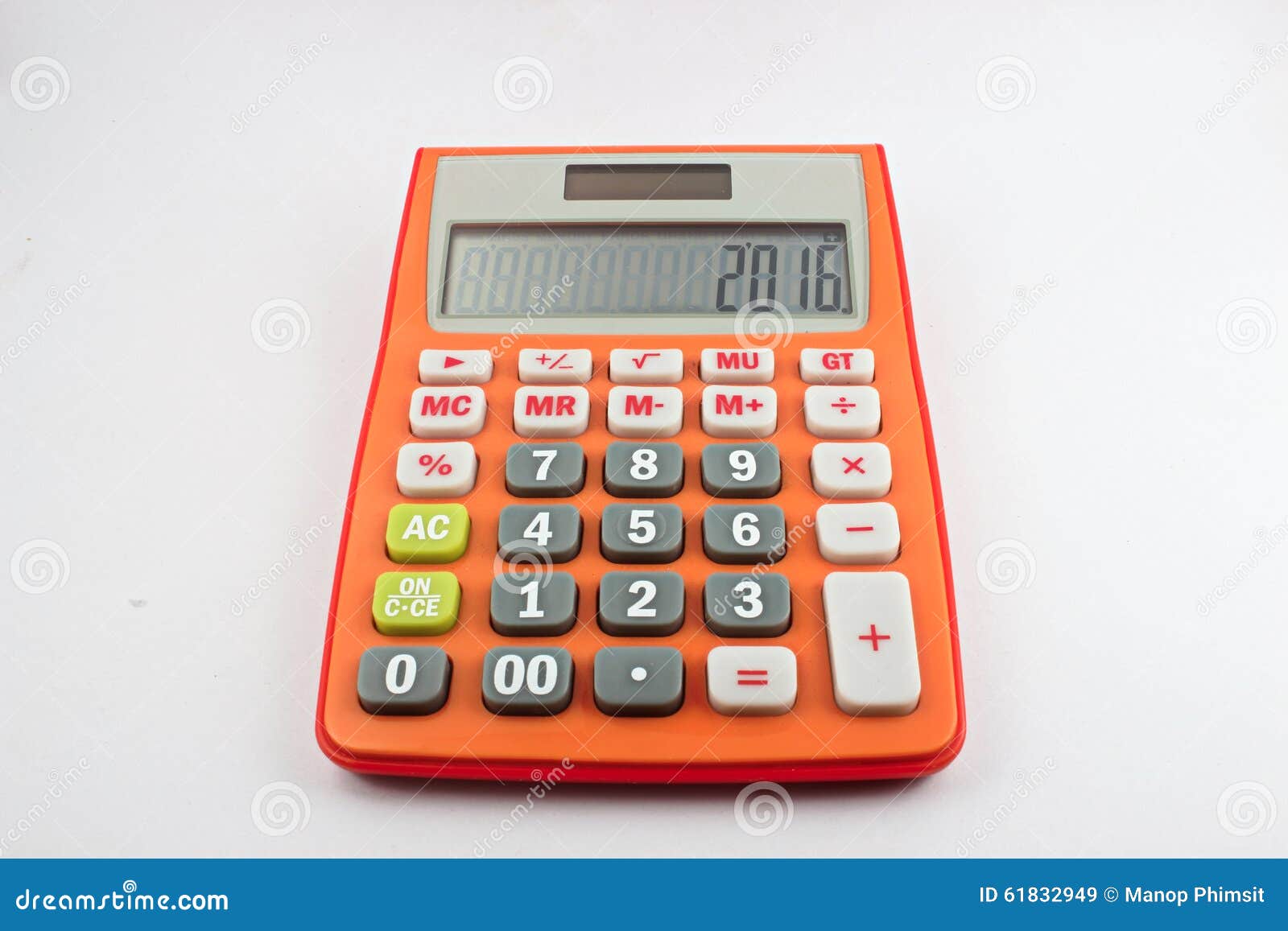 Orange calculator stock image. Image of education, white - 61832949