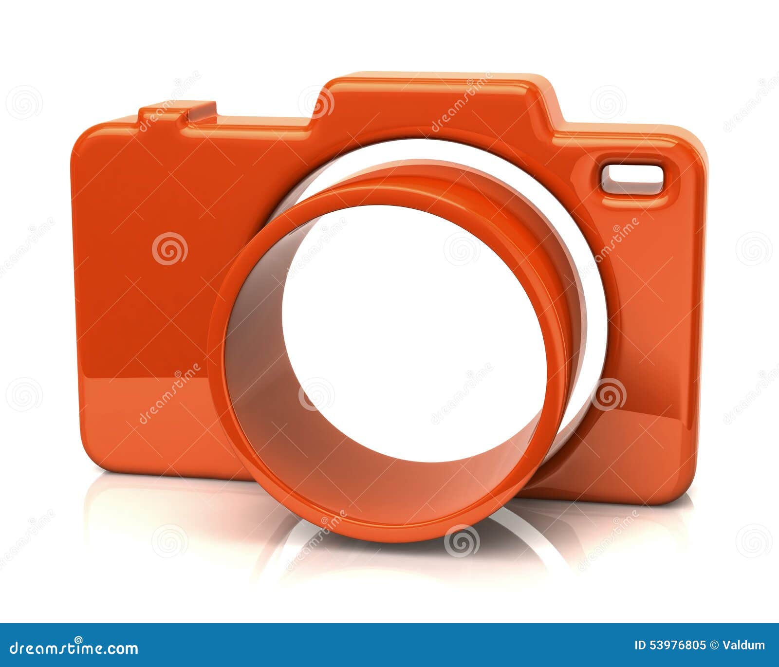 Orange camera icon stock illustration. Illustration of camcorder - 53976805