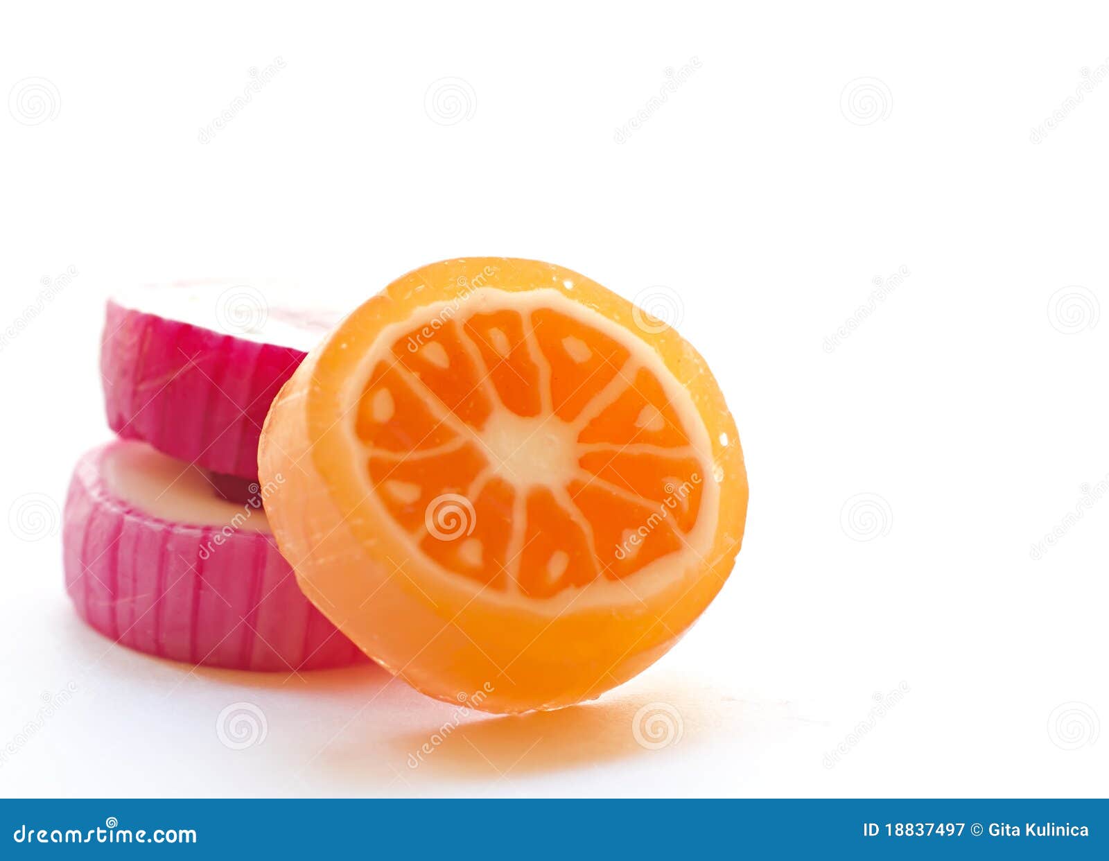 Orange candy. stock image. Image of three, group, multi - 18837497