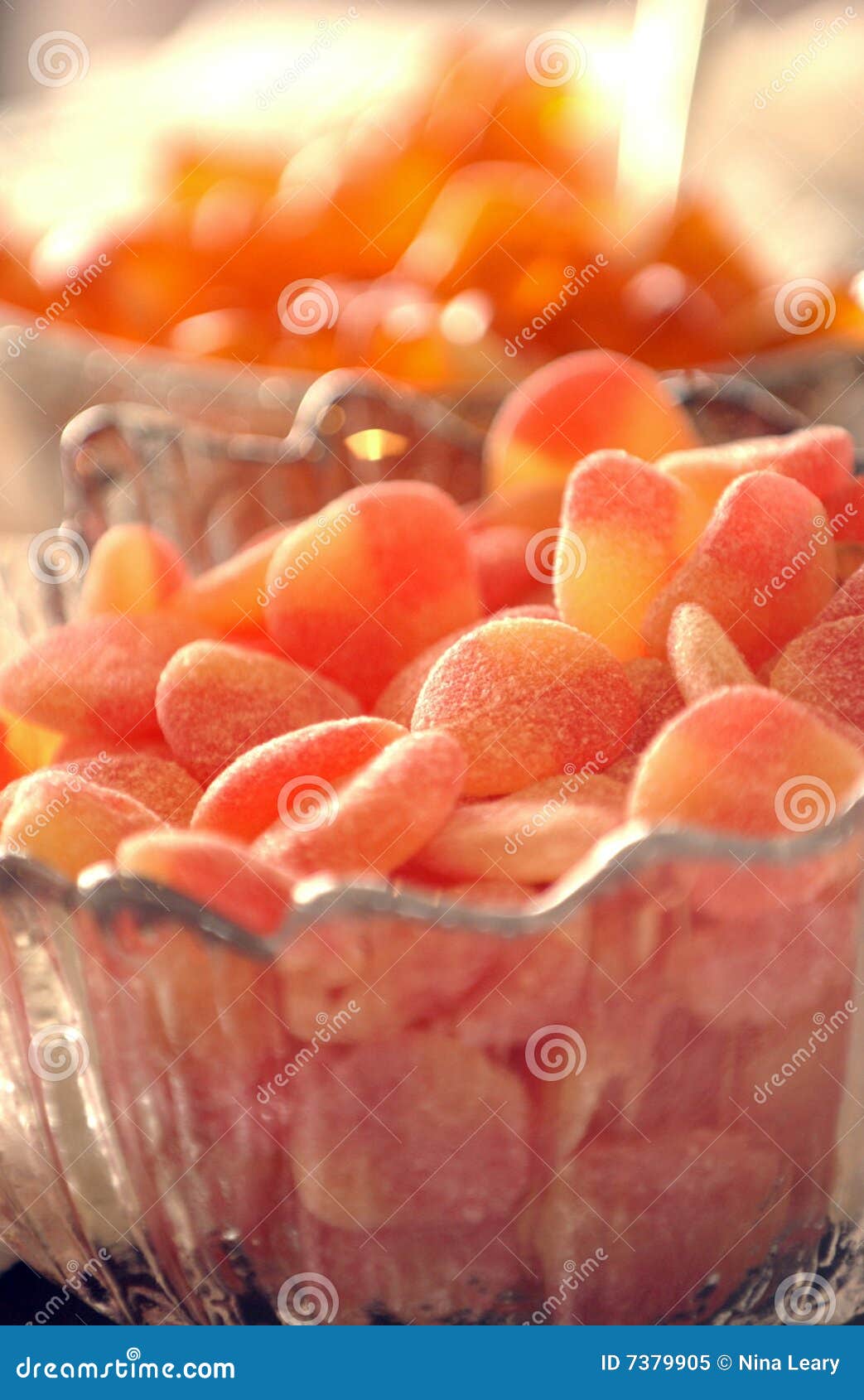 Orange candy in dish. stock image. Image of orange, sweet - 7379905