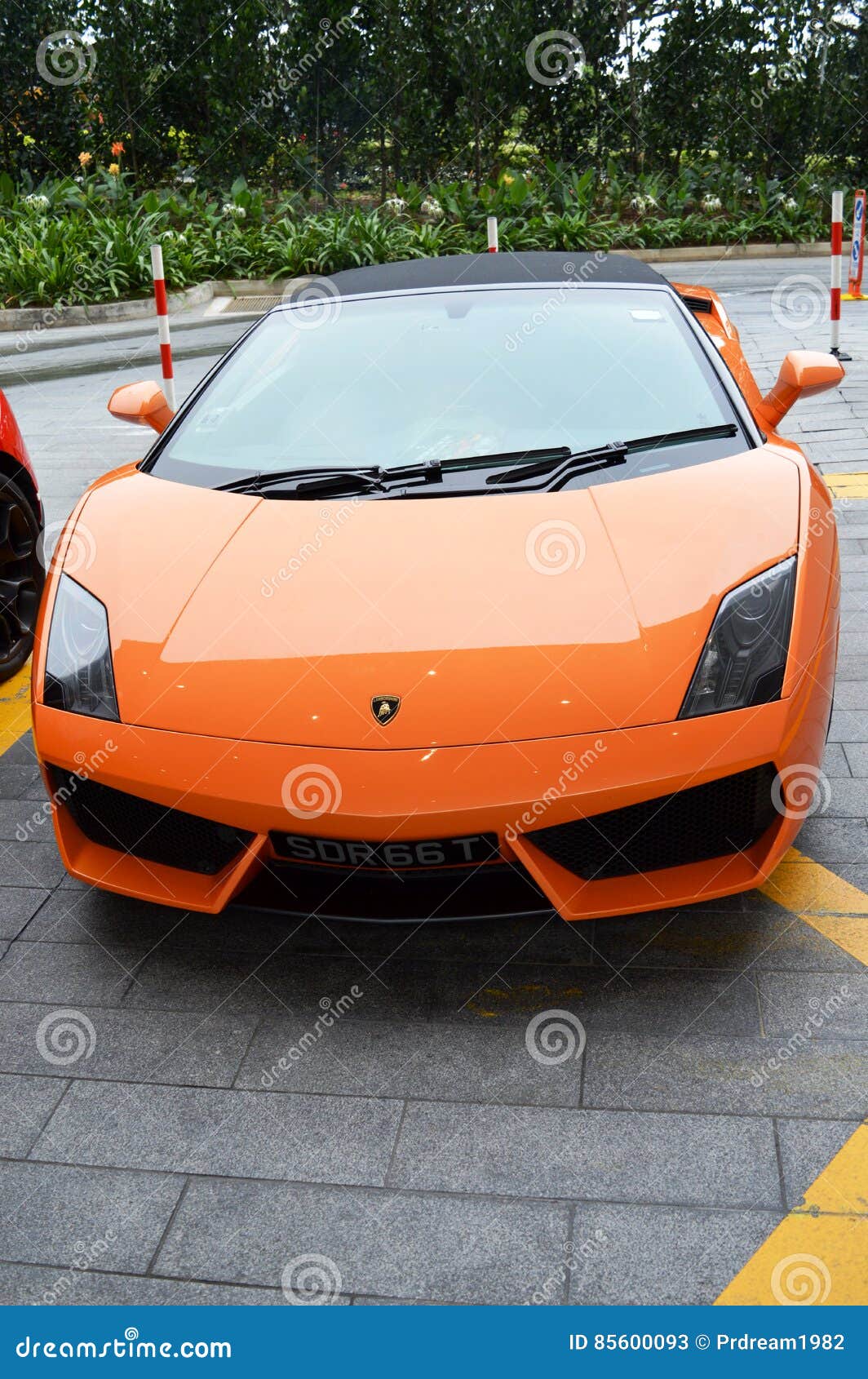 Orange Candy Lamborghini editorial stock photo. Image of competition ...