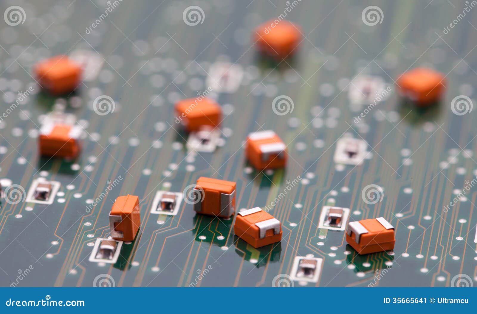 Capacitor, Small, Computer Chip, Metal, Pattern Stock Photo ...