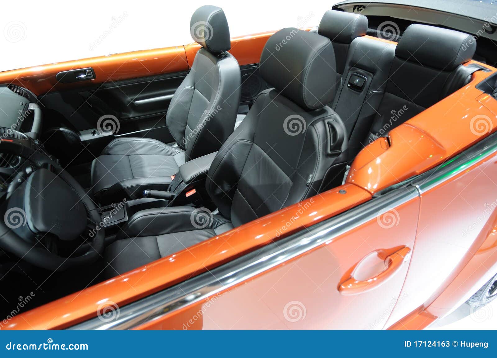 Orange Car interior stock image. Image of autocar, fancy - 17124163