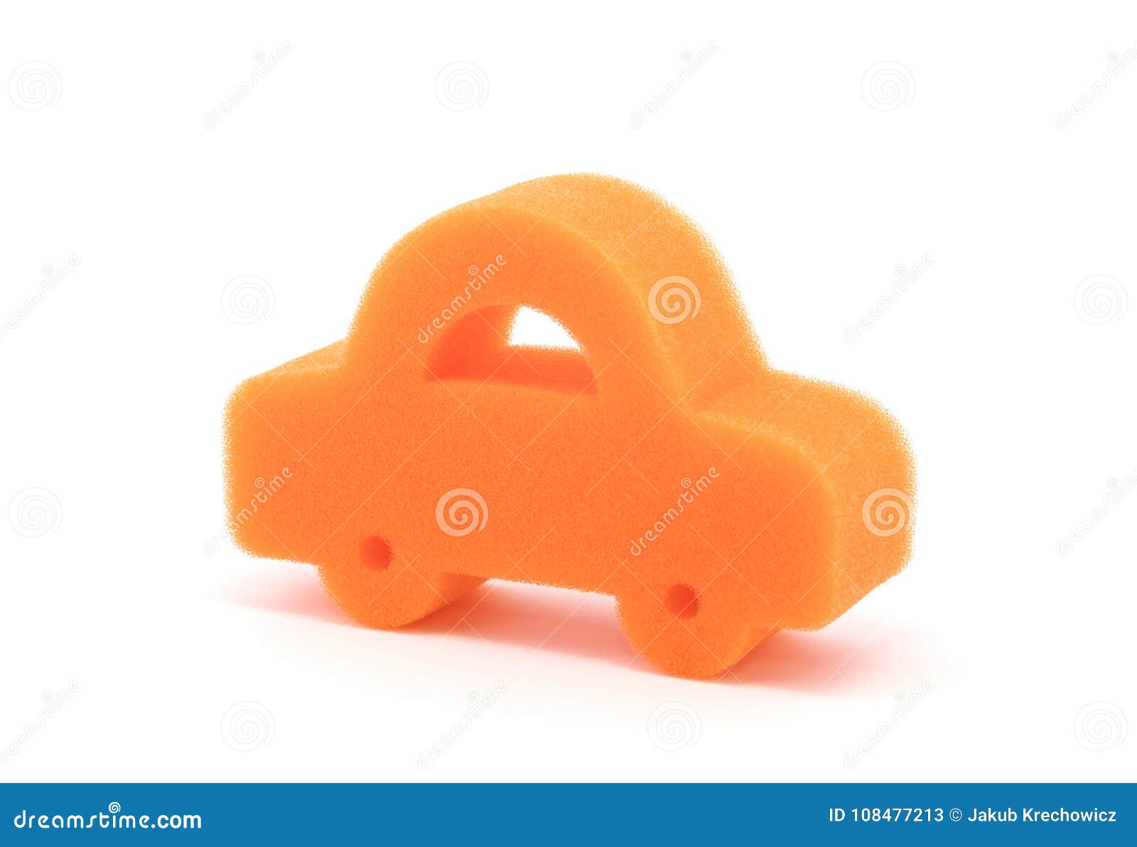 Orange car shape sponge stock image. Image of color - 108477213