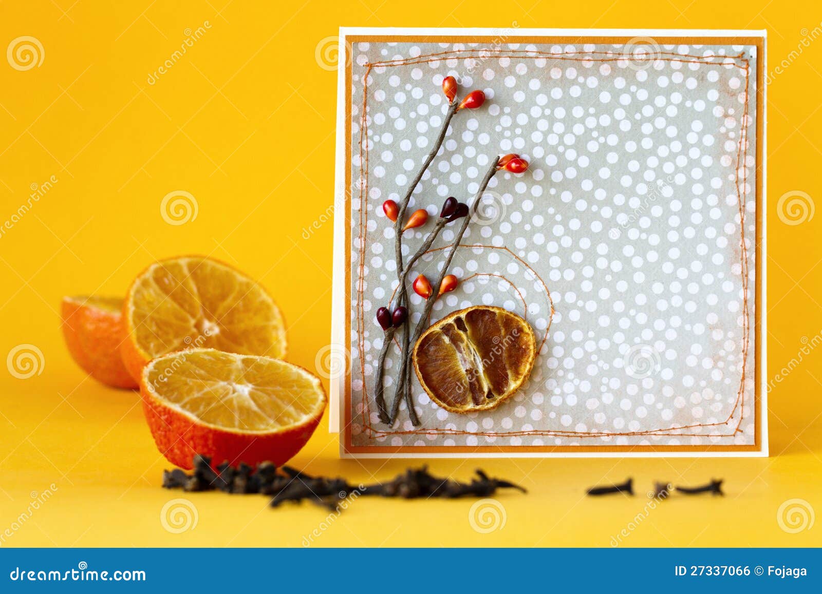 Orange card stock photo. Image of gift, modern, bunting - 27337066