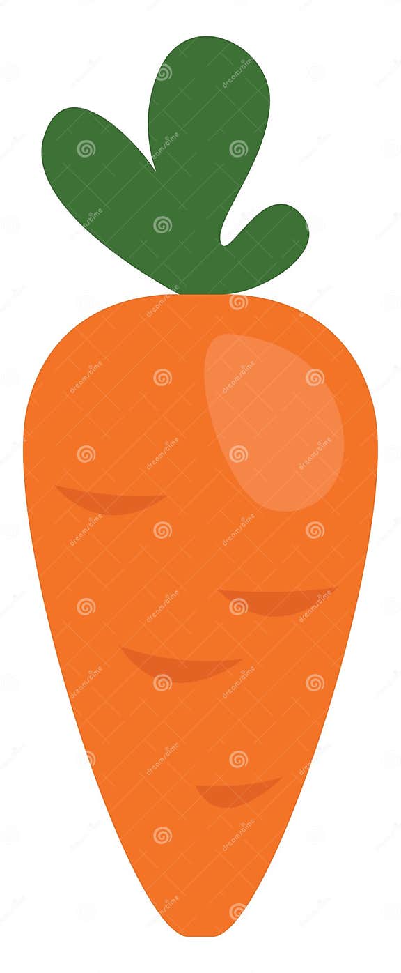 Orange carrot, icon stock vector. Illustration of carrot - 261077793