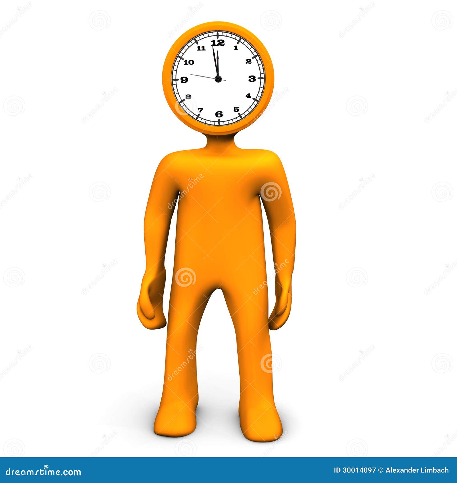 Clock Head stock illustration. Illustration of running - 30014097