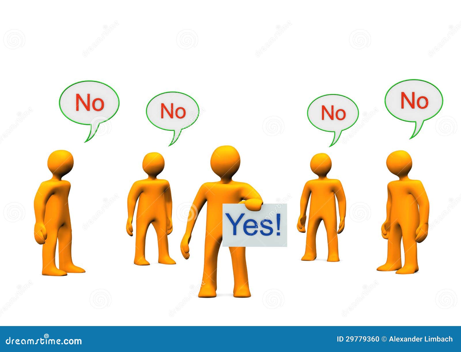 Yes No stock illustration. Illustration of toon, possibility - 29779360