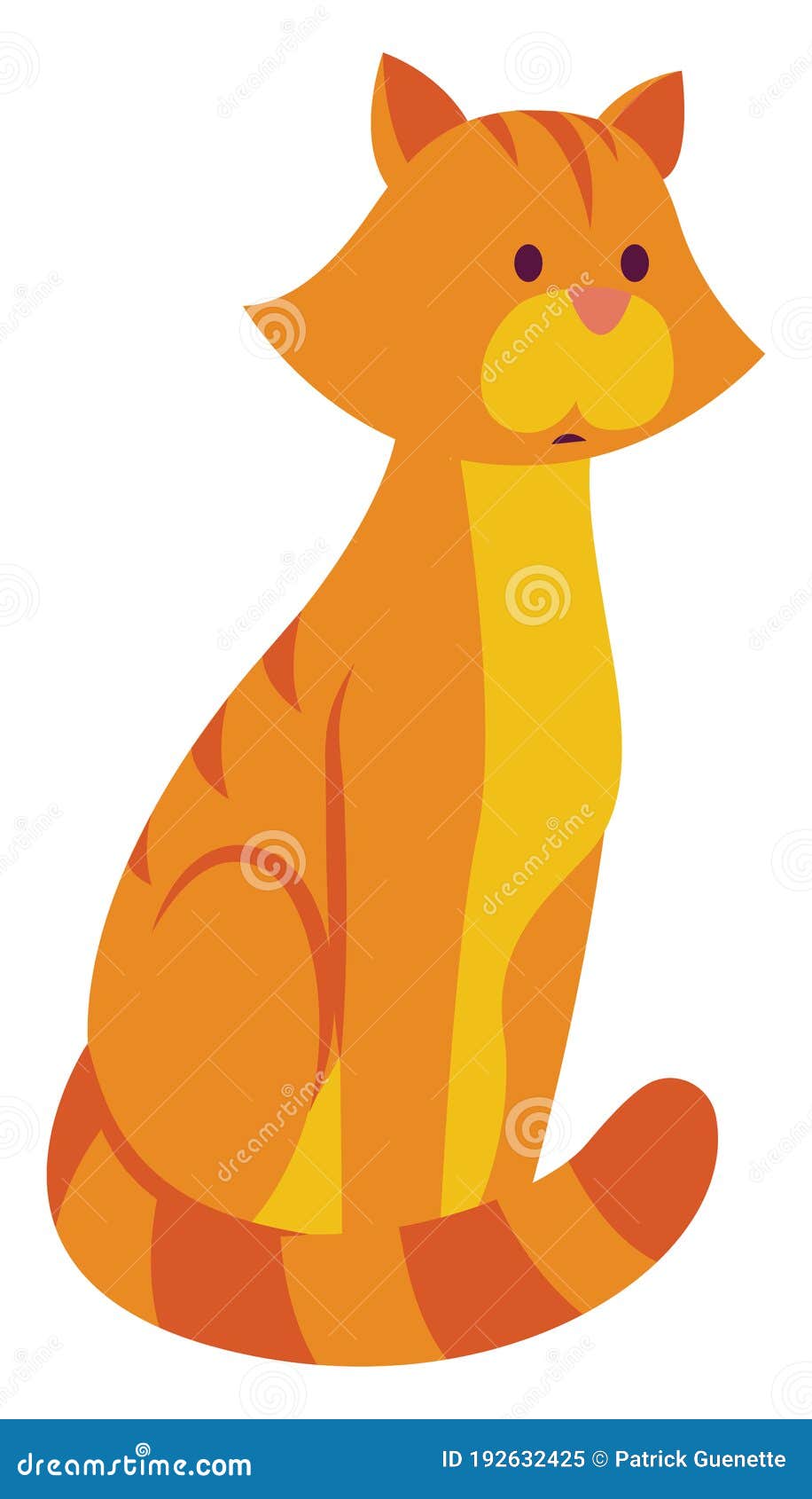 Orange Cat, Illustration, Vector Stock Vector - Illustration of tabby ...