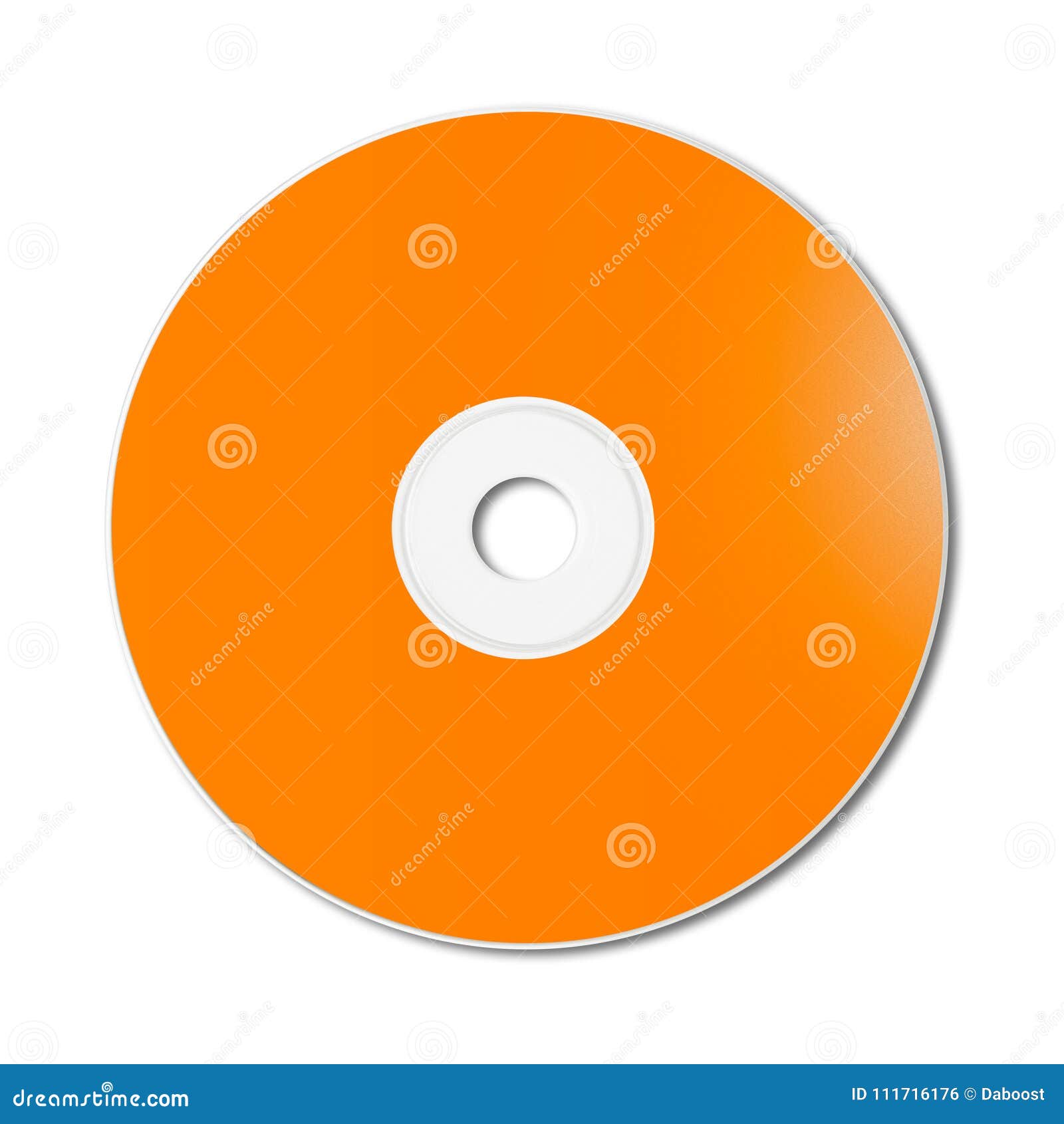 Orange CD - DVD Mockup Template Isolated on White Stock Photo - Image ...