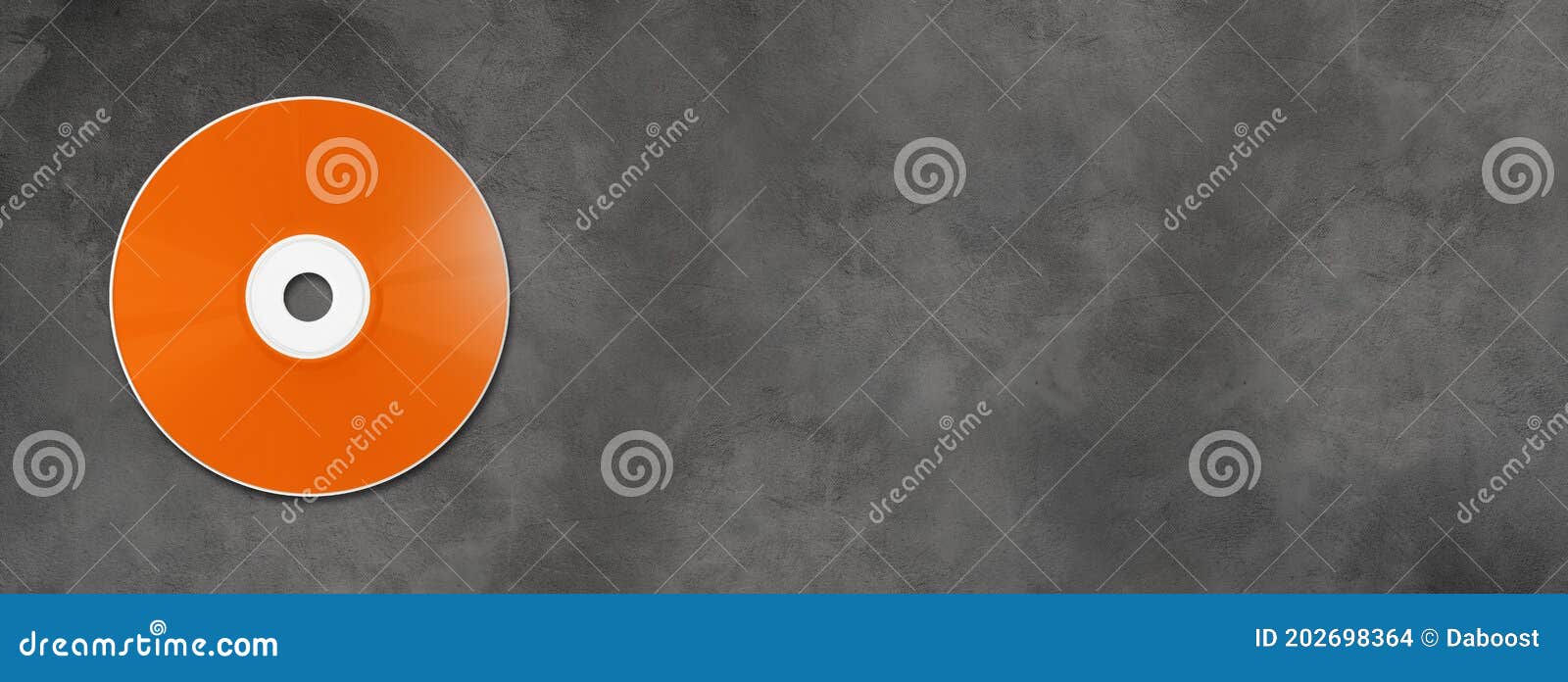 Orange CD - DVD Mockup Template Isolated on Concrete Background Banner ...