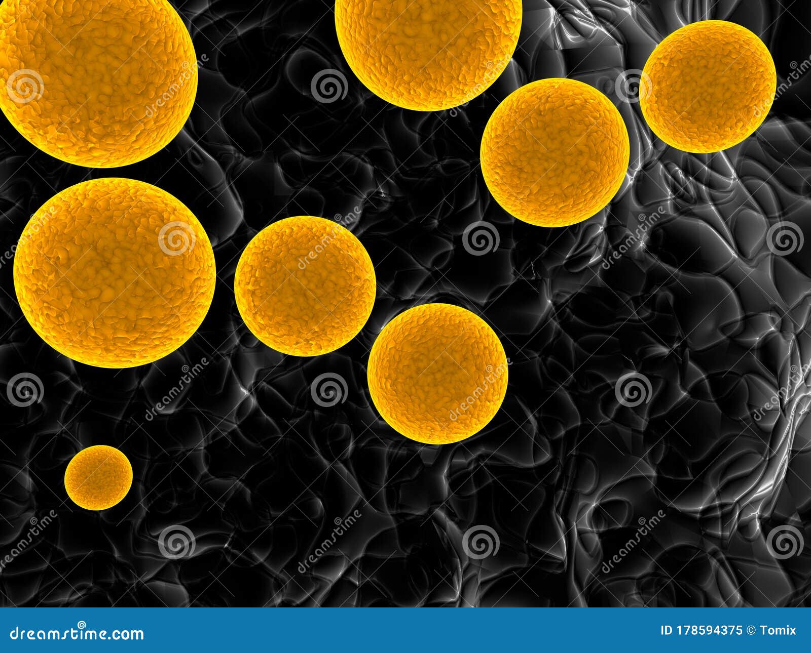 Orange Cells from Immune System Stock Illustration - Illustration of ...