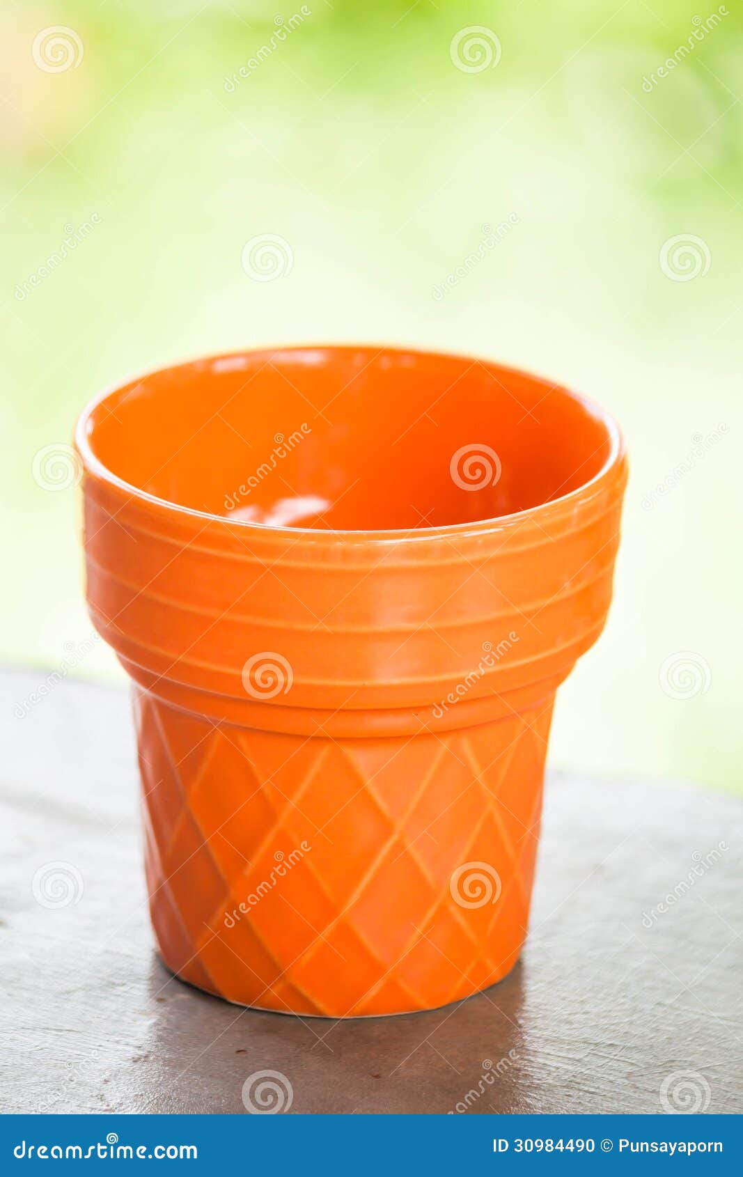 Orange ceramic plant pot stock photo. Image of object - 30984490
