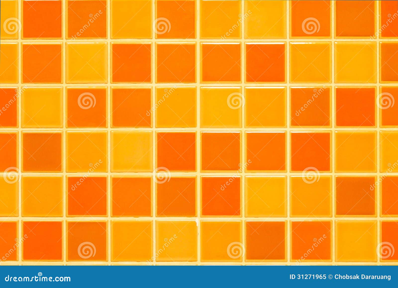 Orange ceramic tile wall stock image. Image of tile, orange - 31271965