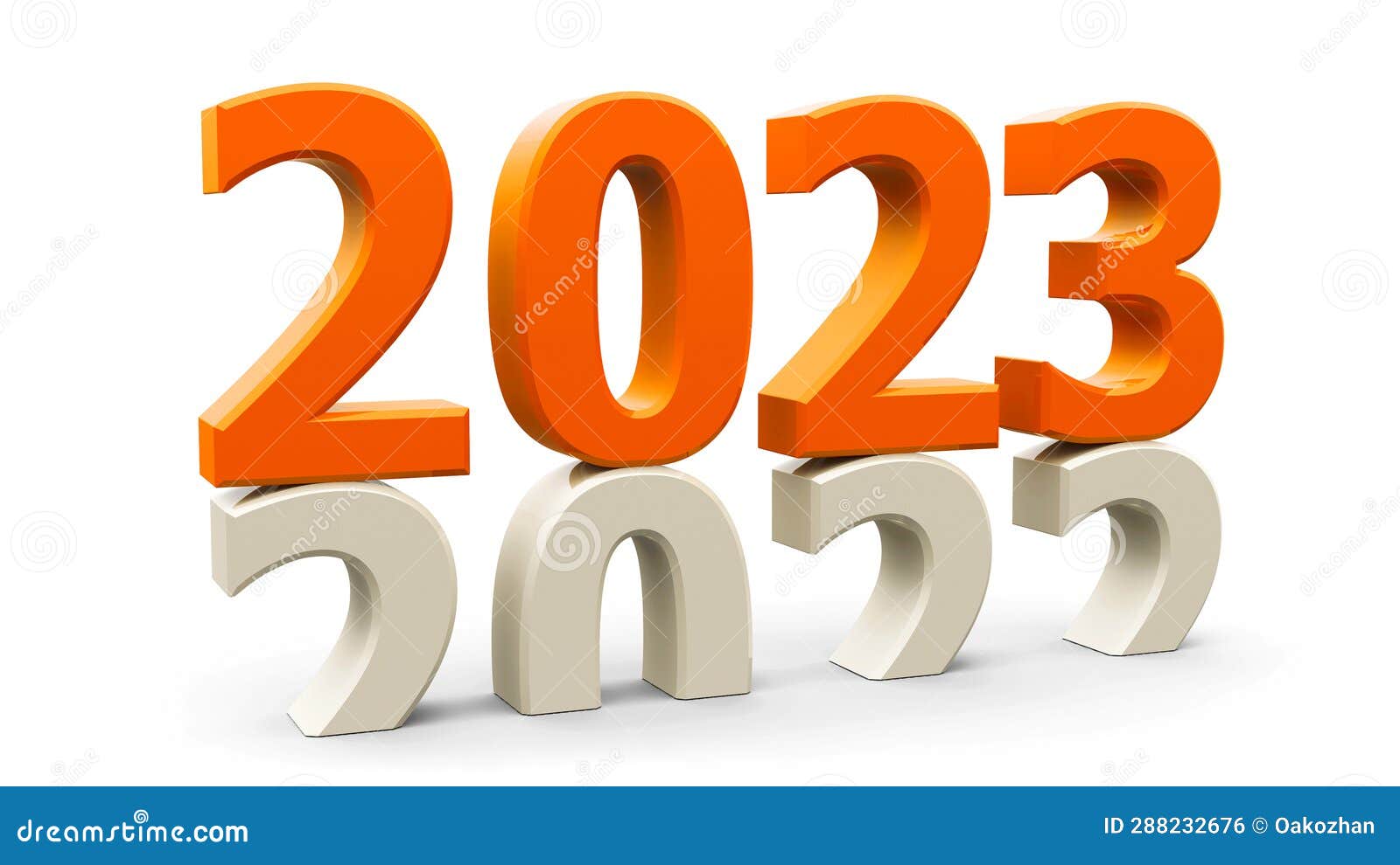 2022-2023 new year orange stock illustration. Illustration of design ...