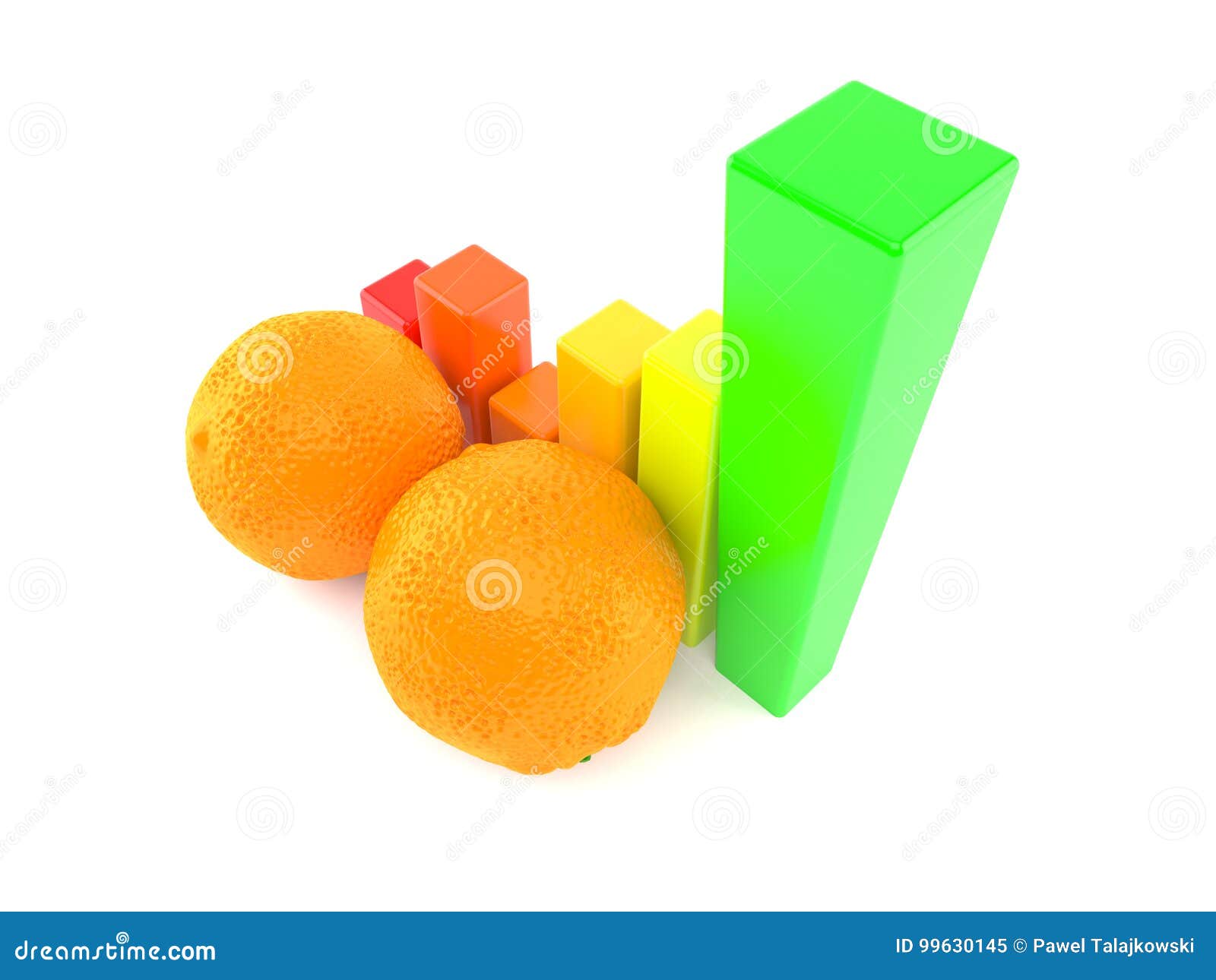 Orange with chart stock illustration. Illustration of orange - 99630145