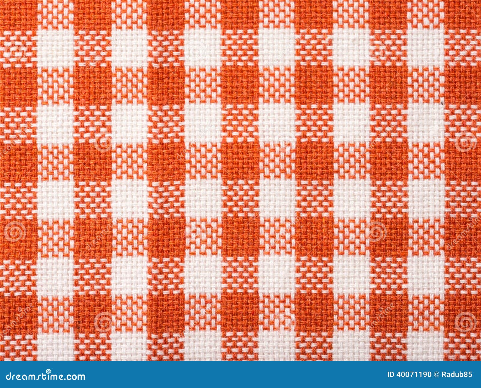 Orange Checked Kitchen Towel Texture Stock Photo - Image of surface ...