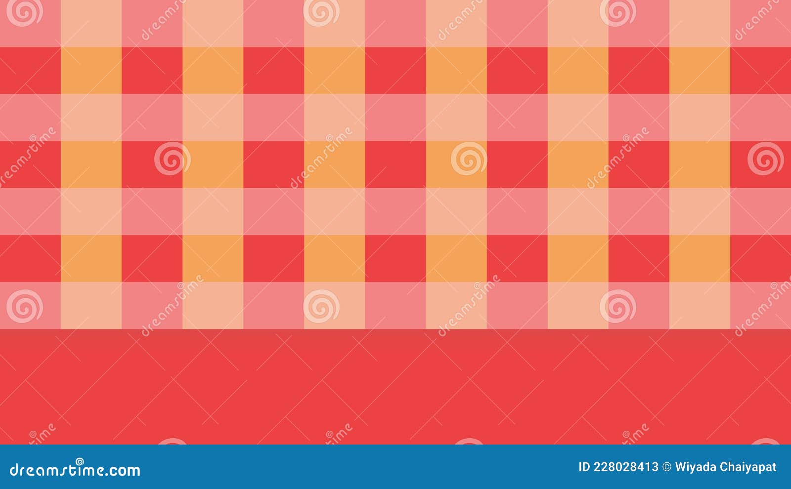 Orange Checkerboard Pattern Arranged in Alternating Colors Stock Vector ...