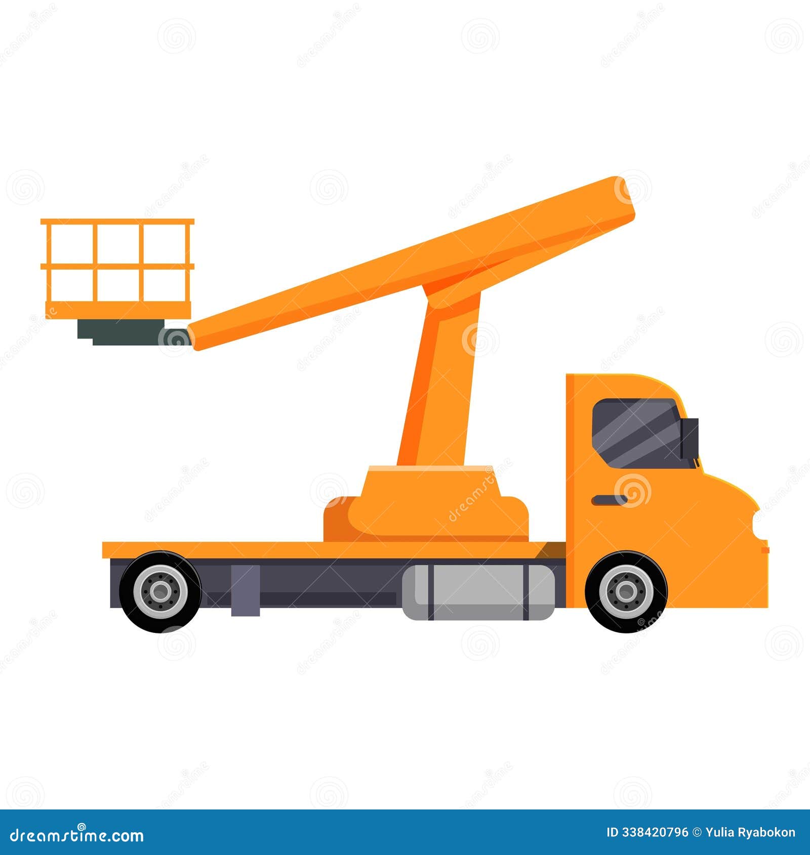 Cherry Picker Cartoon Vector | CartoonDealer.com #92538687