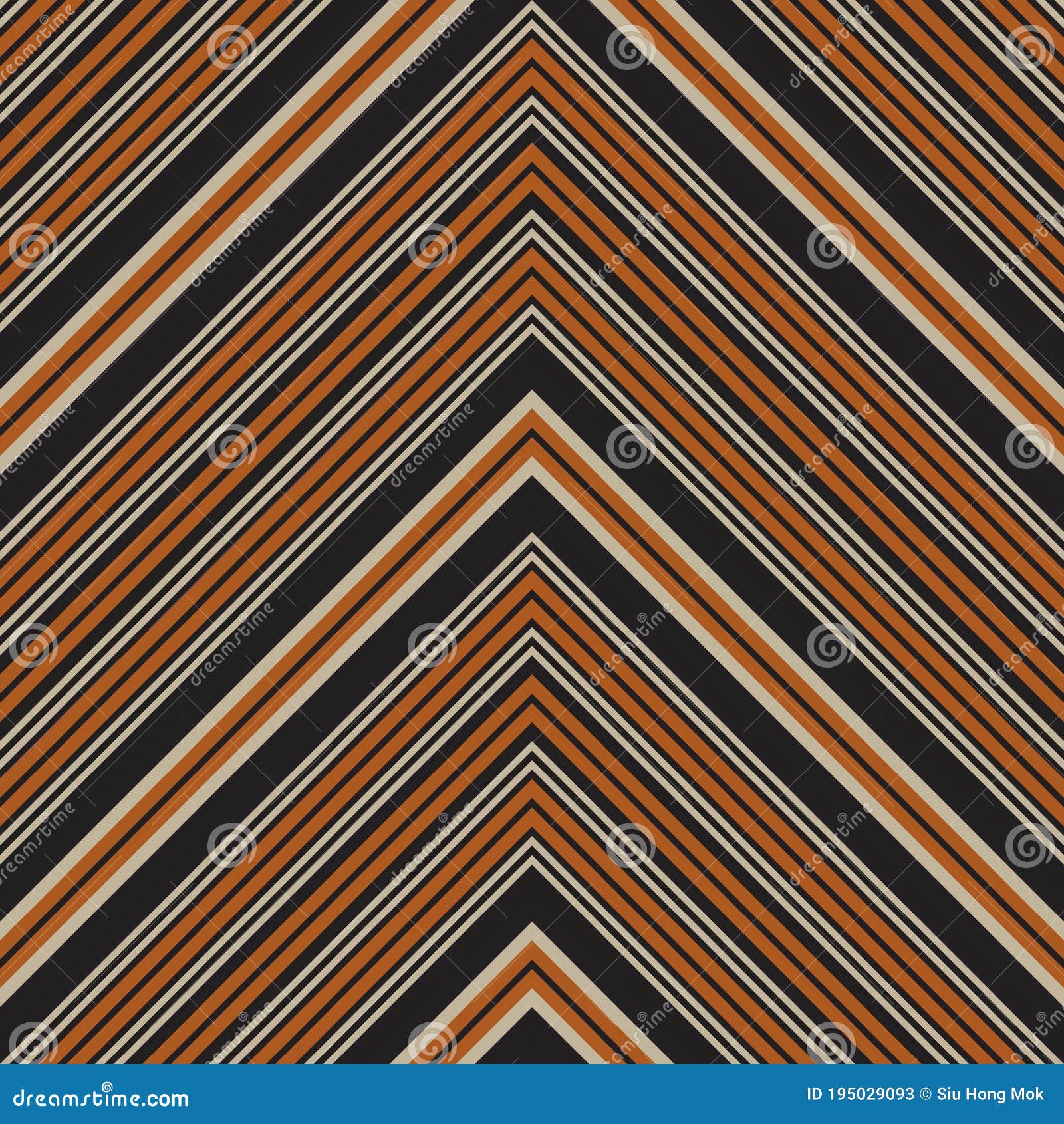 Orange Chevron Diagonal Stripes Seamless Pattern Background Stock ...
