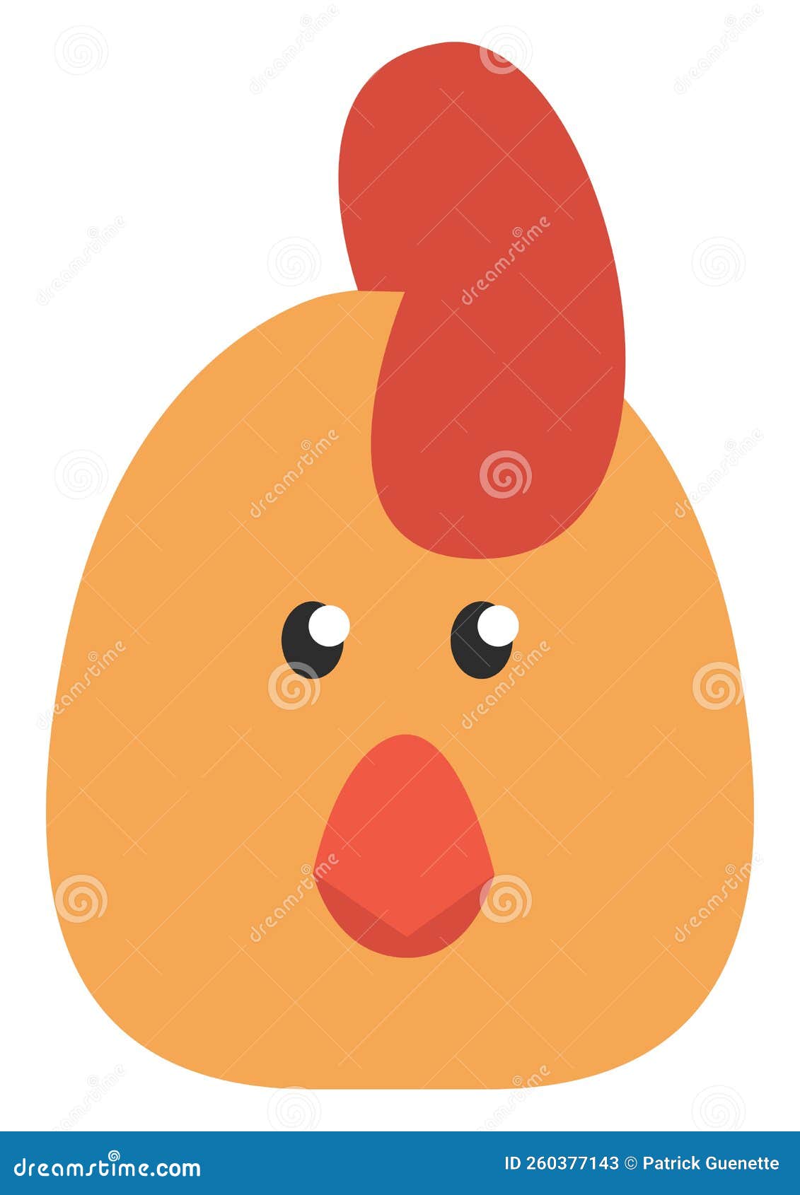 Orange chicken, icon stock vector. Illustration of agriculture - 260377143