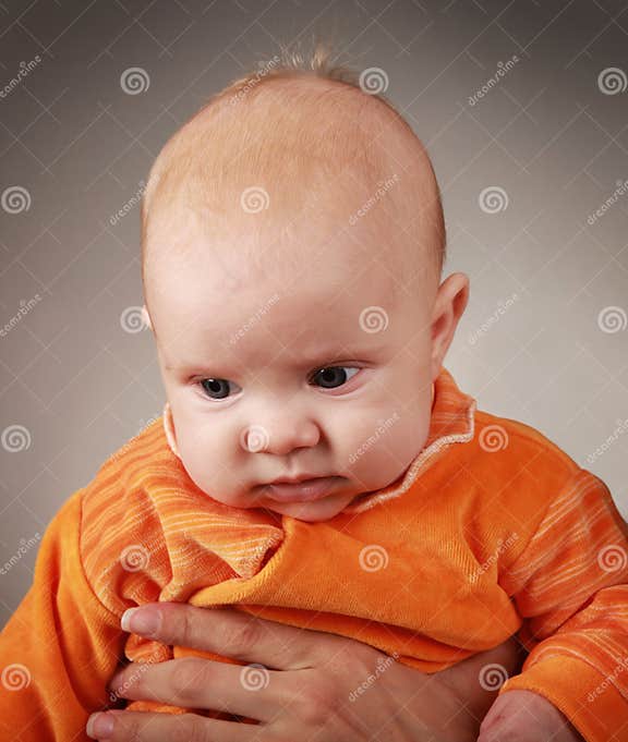 Orange child stock image. Image of caucasian, childhood - 17666821