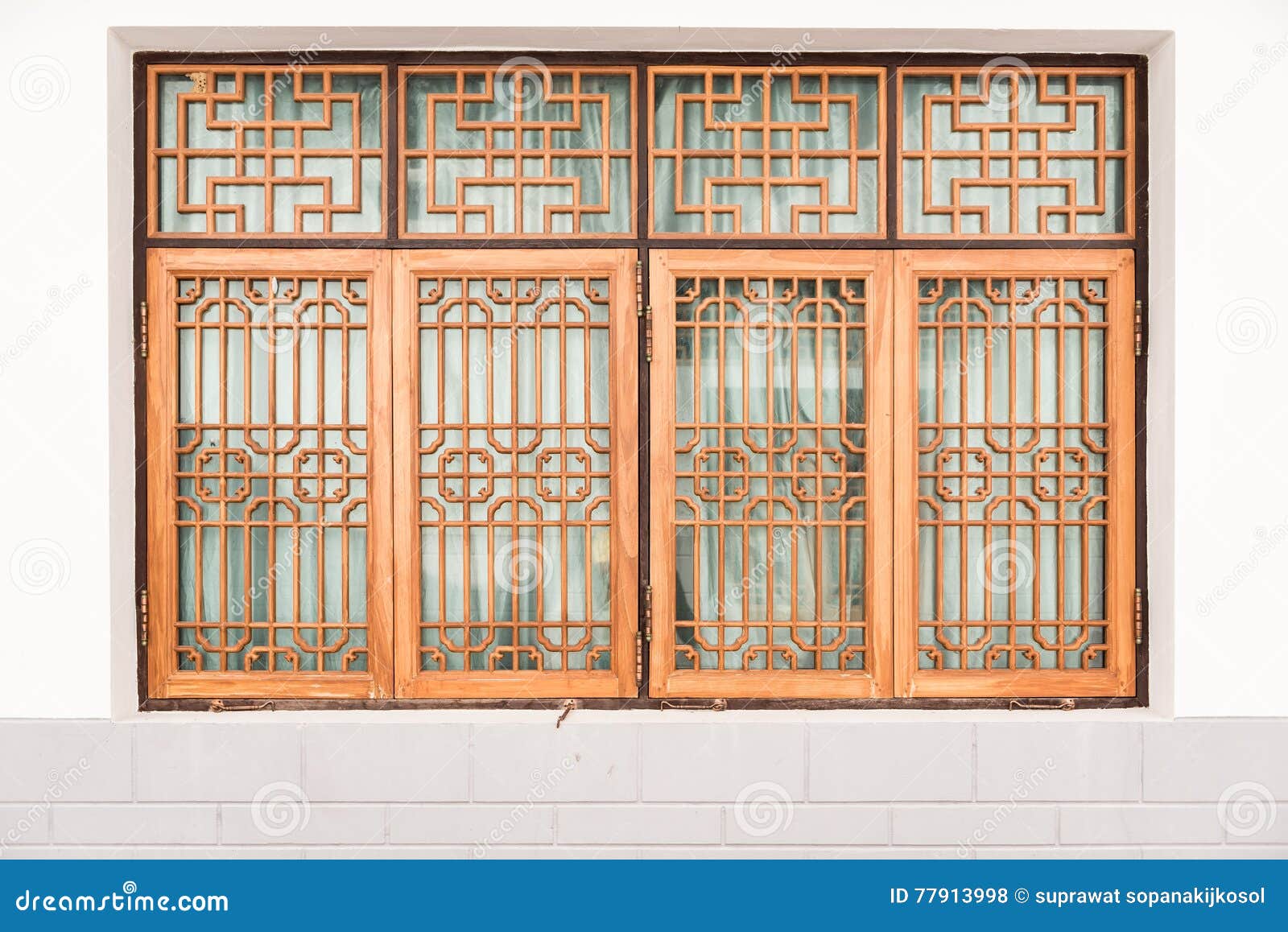 Chinese Windows In A Chinese Shrine Royalty-Free Stock Image ...