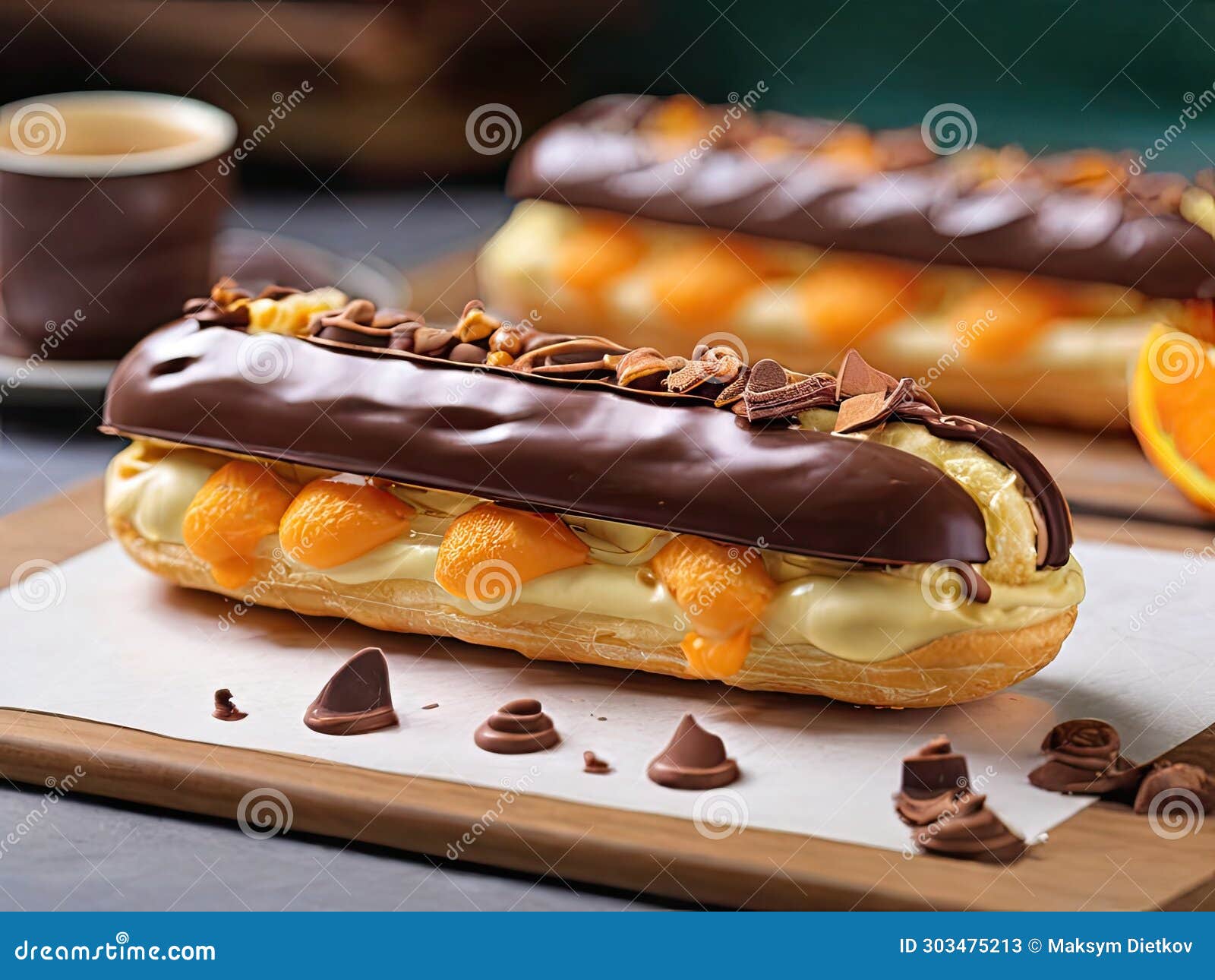 Chocolate Eclair Icon Vector Illustration | CartoonDealer.com #296705582